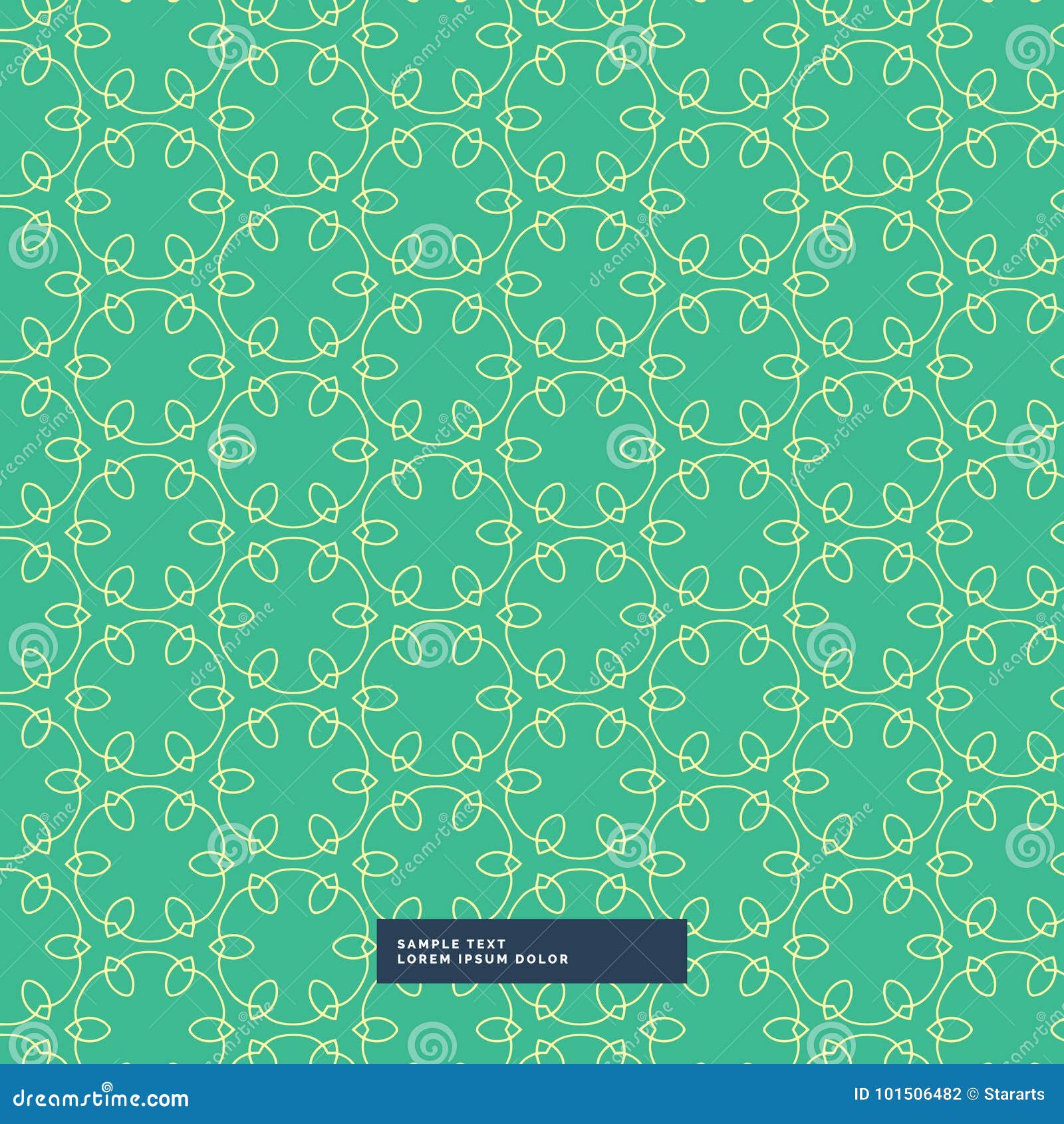 Beautiful Line Flowers Pattern Background Stock Vector - Illustration ...