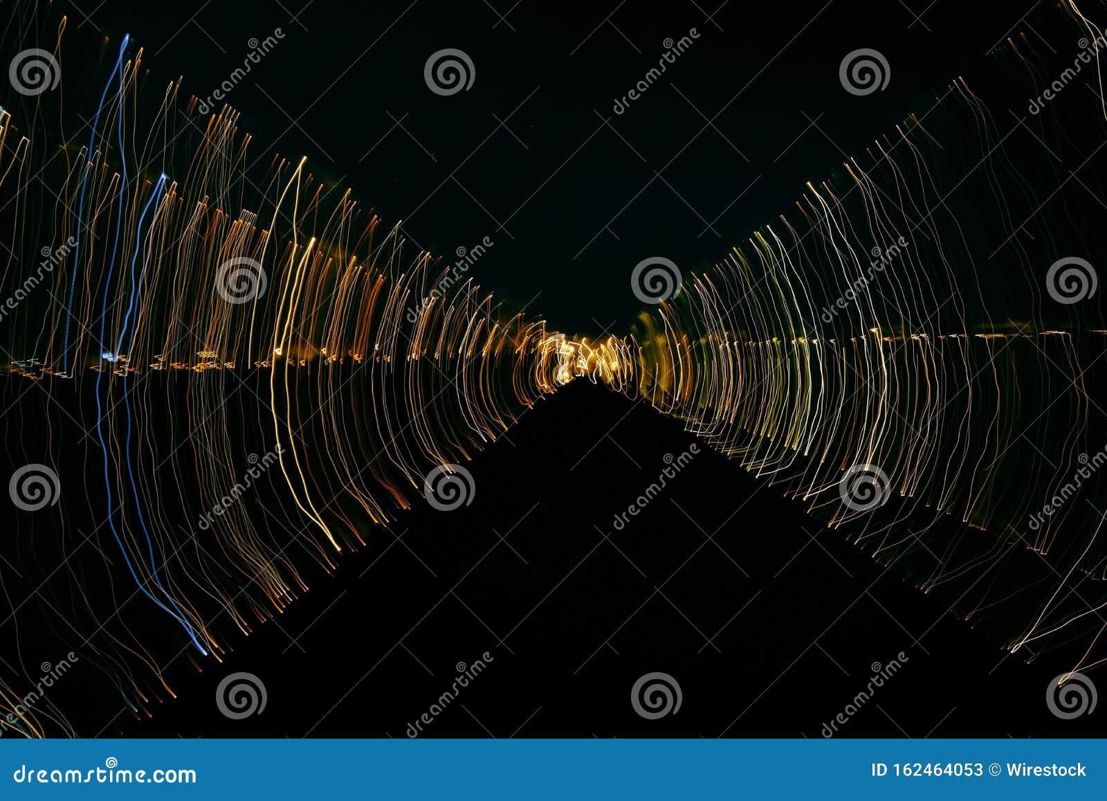 Beautiful Linear Lights on a Black Background Stock Image - Image of ...