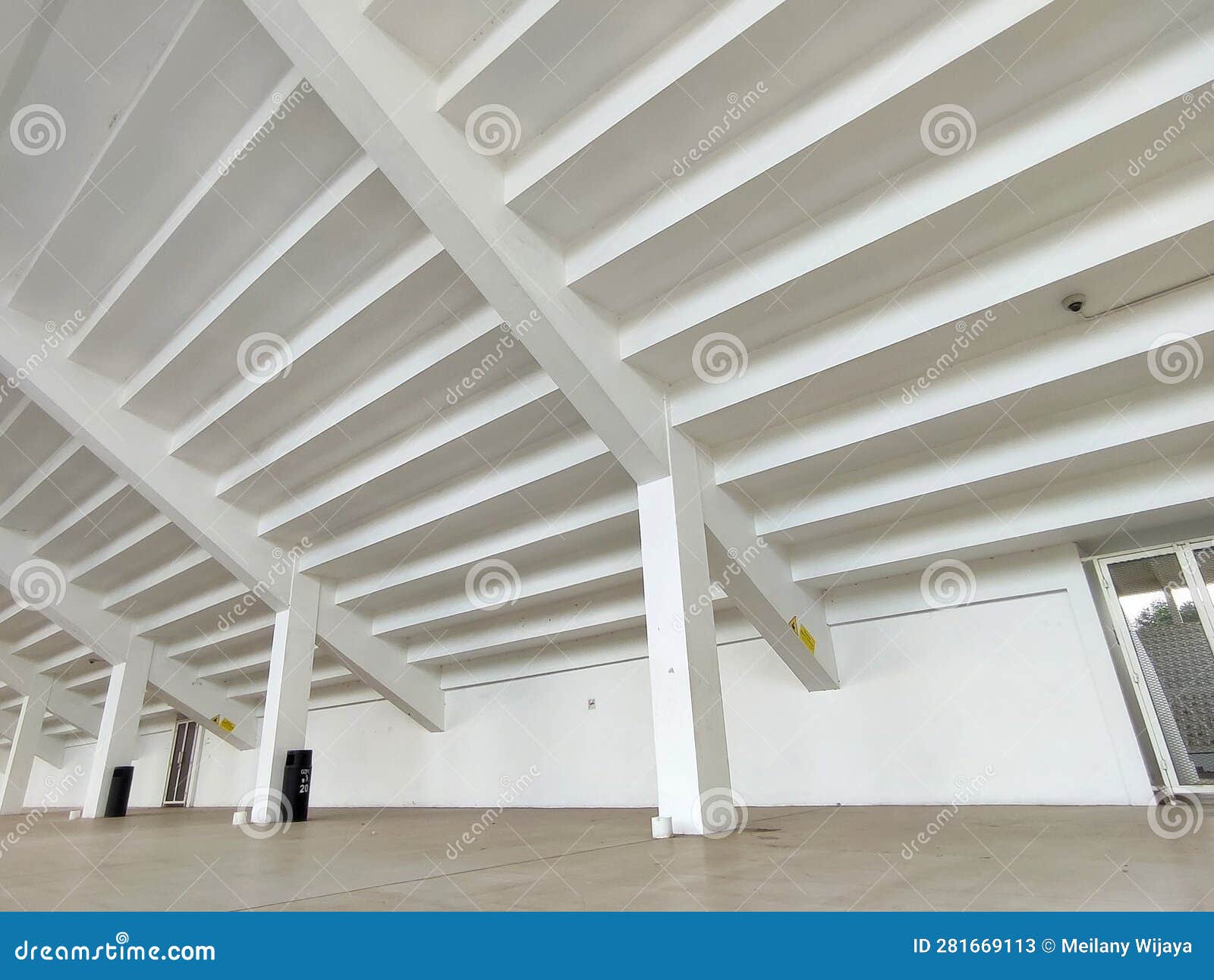 Beautiful Lines Ceiling Pattern Perspective View Stock Image - Image of ...