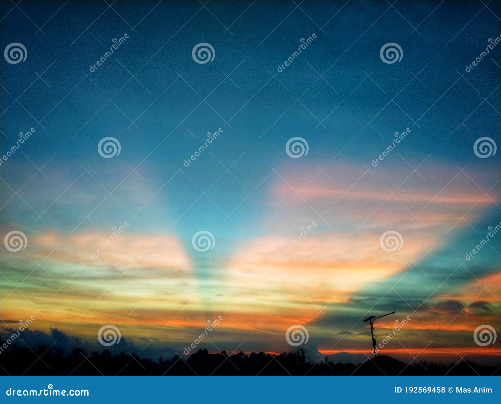 Beautiful Lines of Light Signify a Promising Tomorrow Stock Photo ...