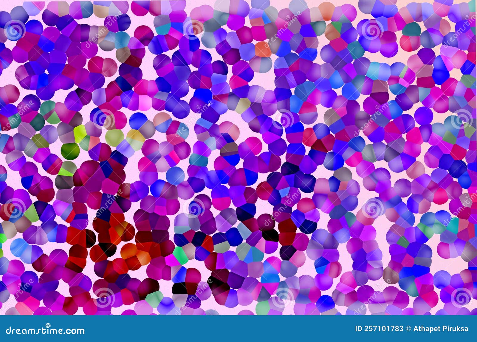 Beautiful Linking Color Point Pattern on Pink Background Stock Image ...