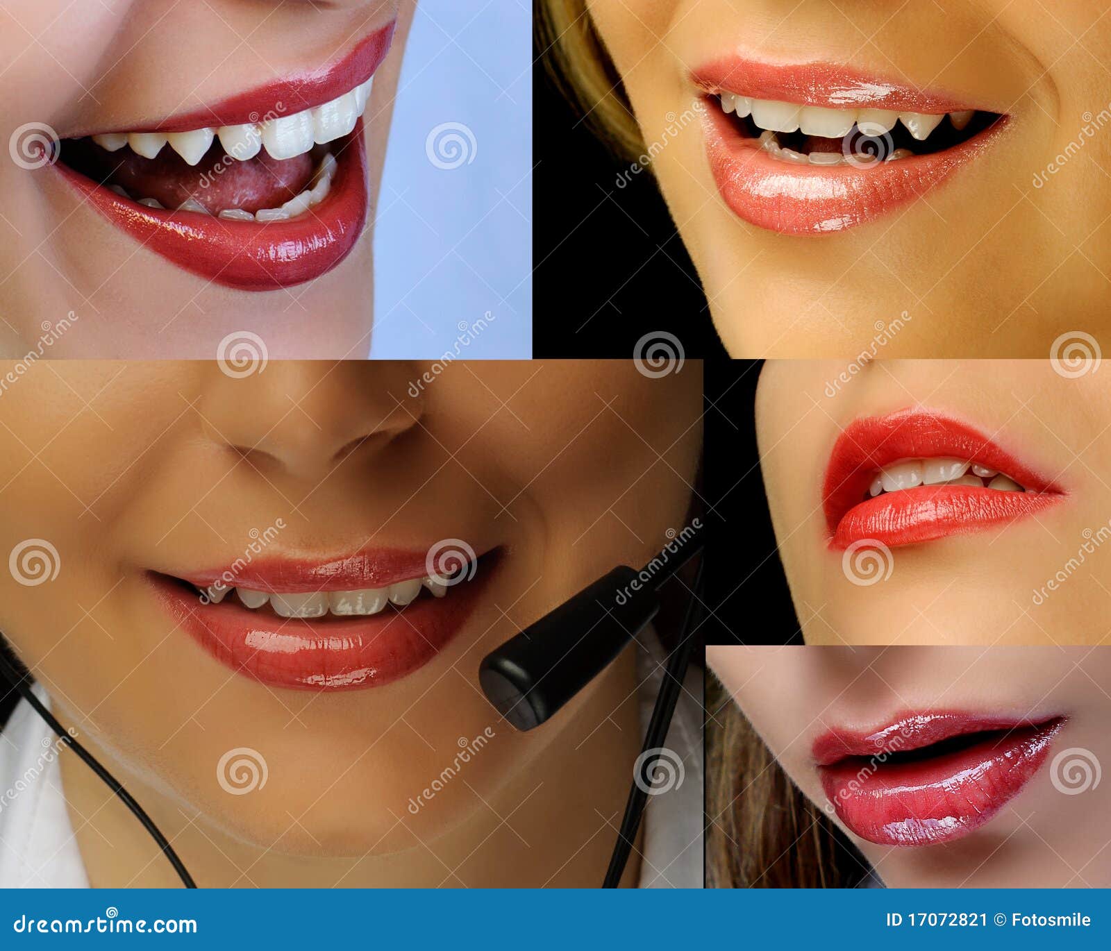 Beautiful lips collage stock image. Image of healthy - 17072821