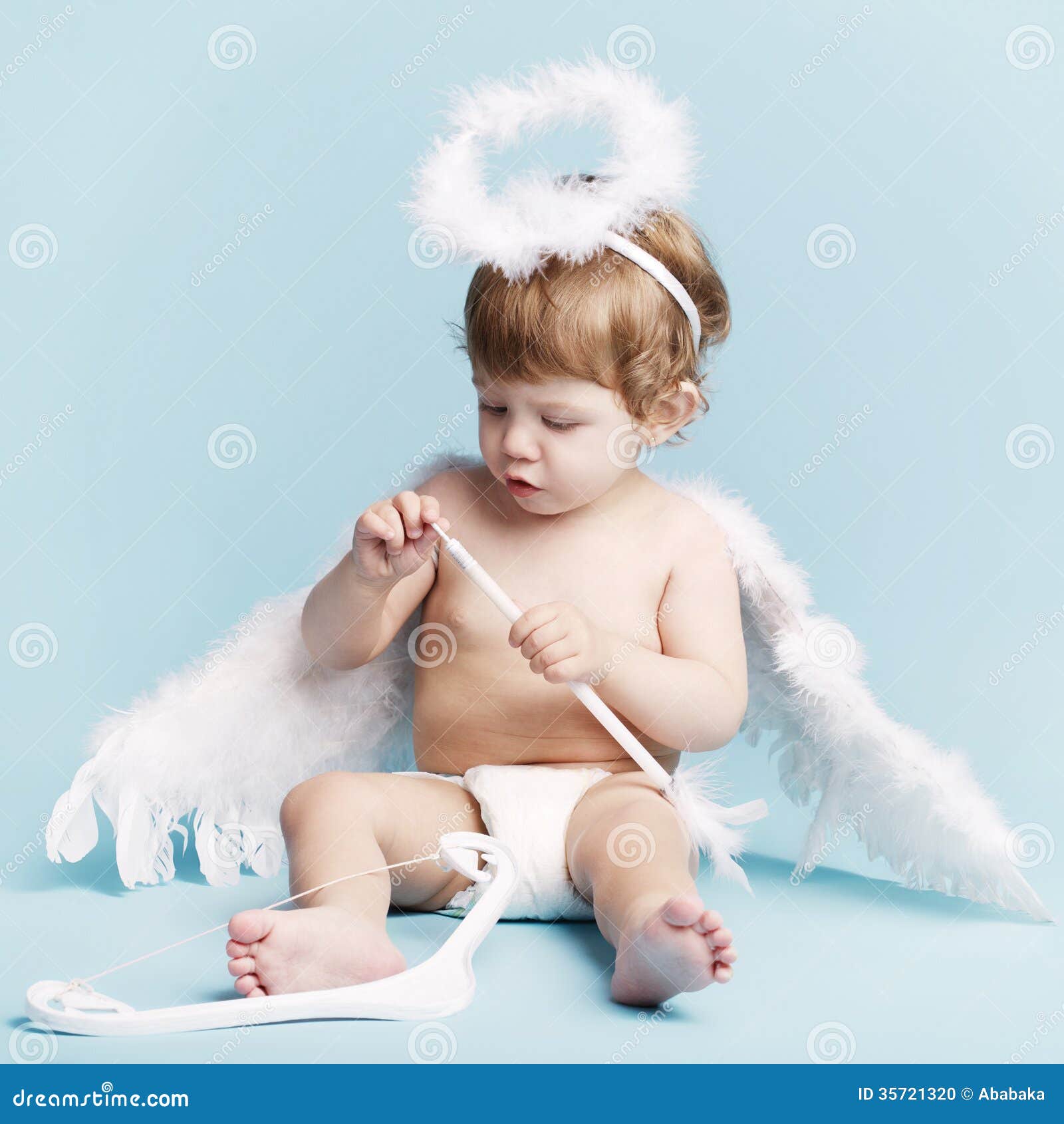 Beautiful little angel stock photo. Image of angel, adorable - 35721320