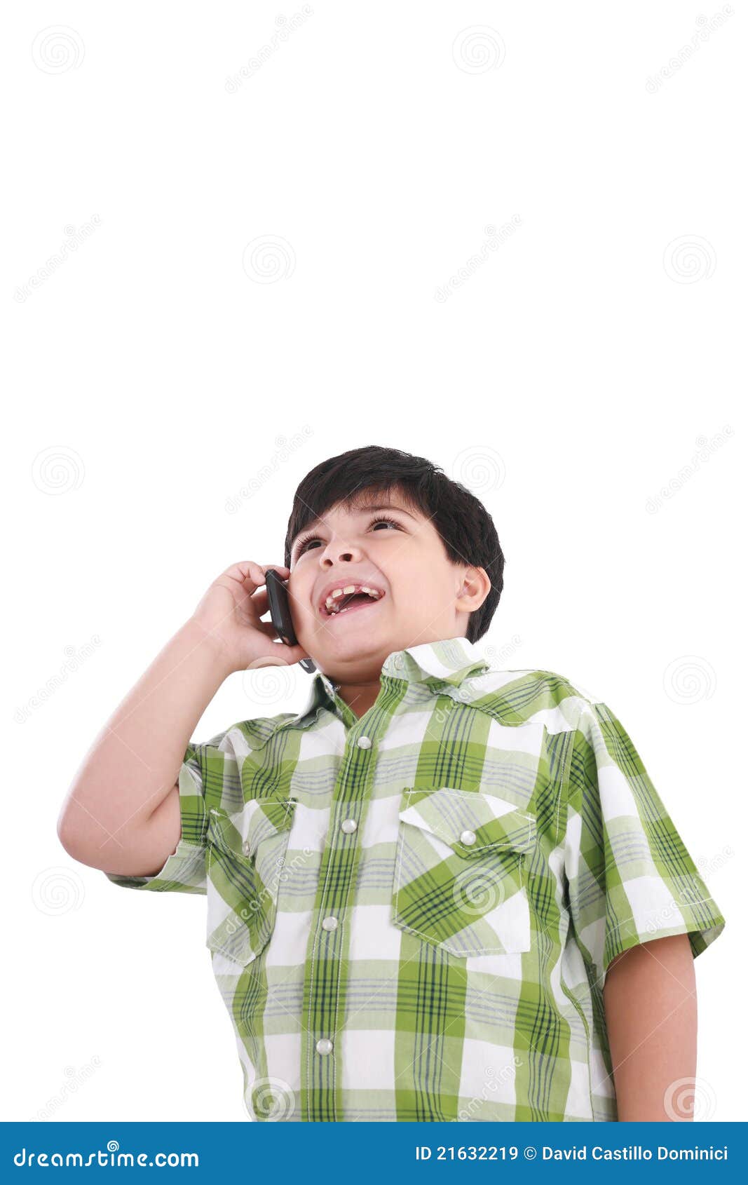 Beautiful Little Boy Laughs and Talks. Stock Image - Image of chatting ...