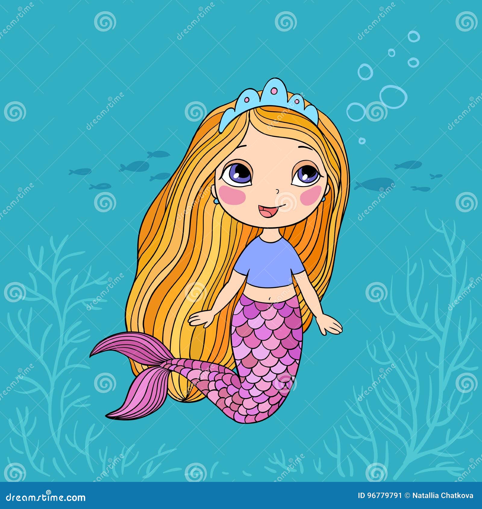 Mermaid Siren Pattern Silhouette Ancient Mythology Fantasy Cartoon ...