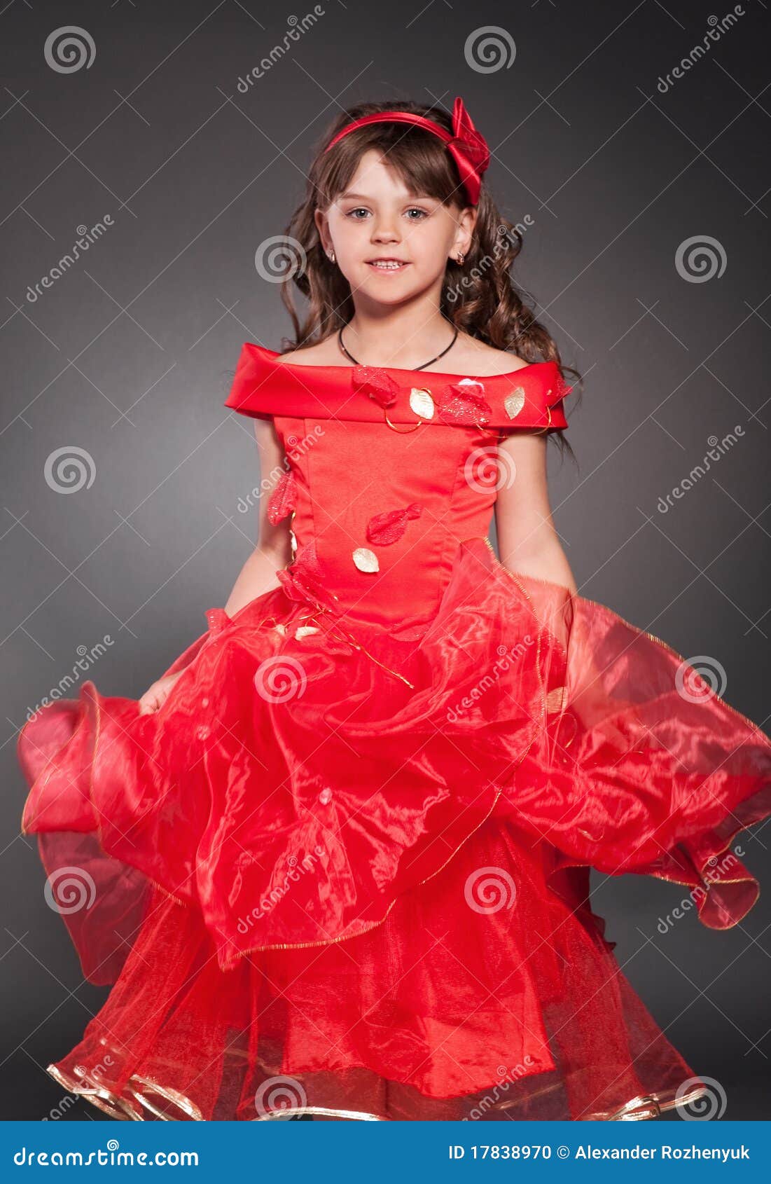 Beautiful Little Princess Dancing Stock Photo - Image of happiness ...