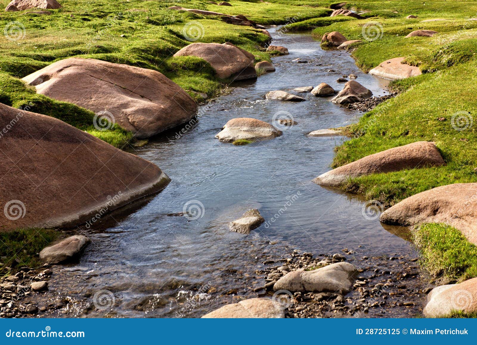 Beautiful little stream stock image. Image of springtime - 28725125