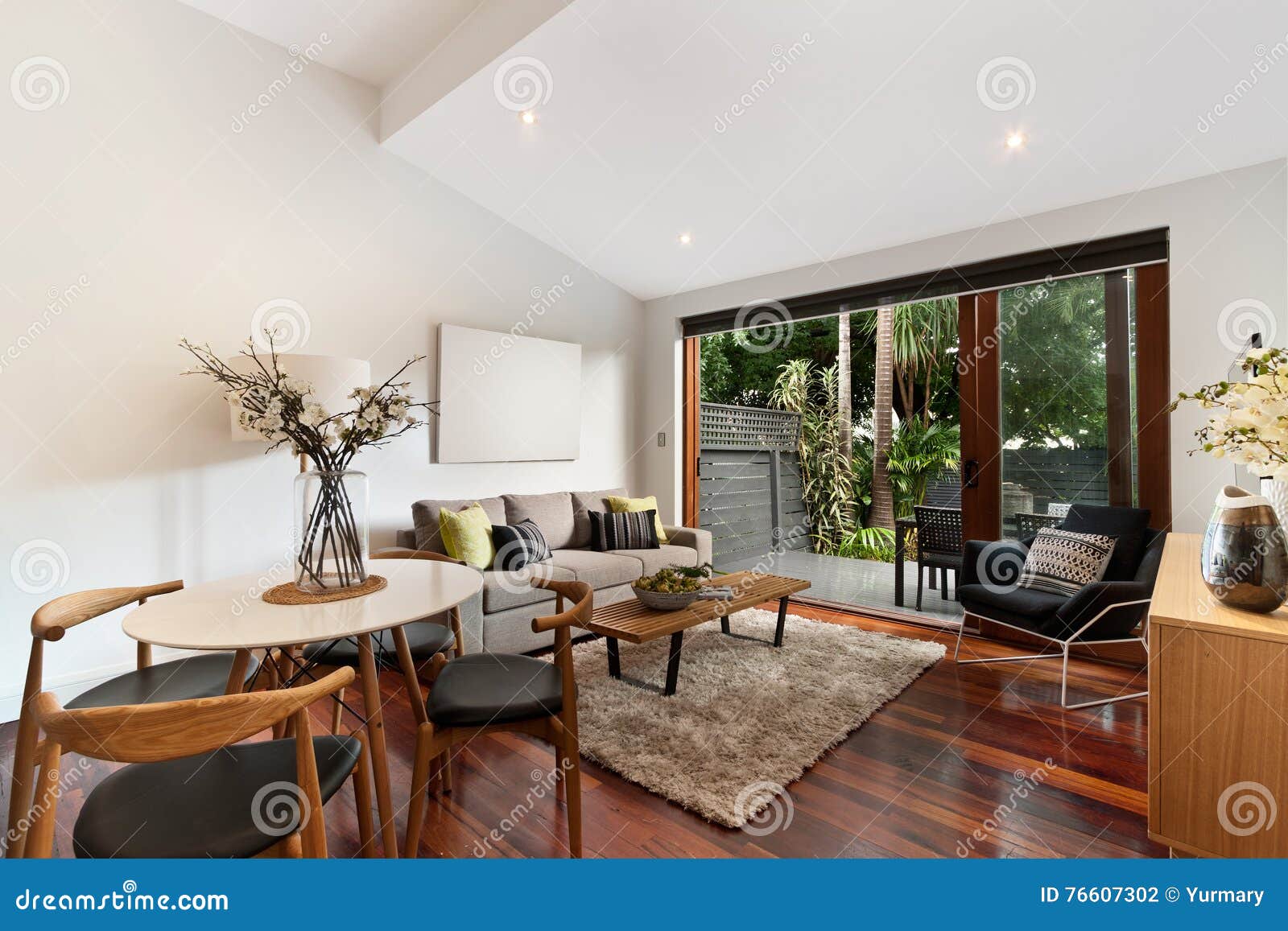 Beautiful Living room stock photo. Image of apartment - 76607302