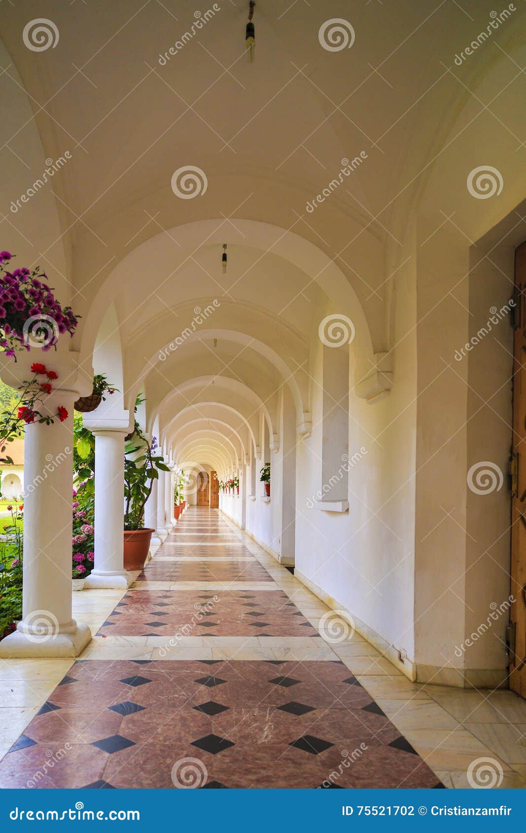 Beautiful Lobby with Columns Stock Photo - Image of columns, floor ...