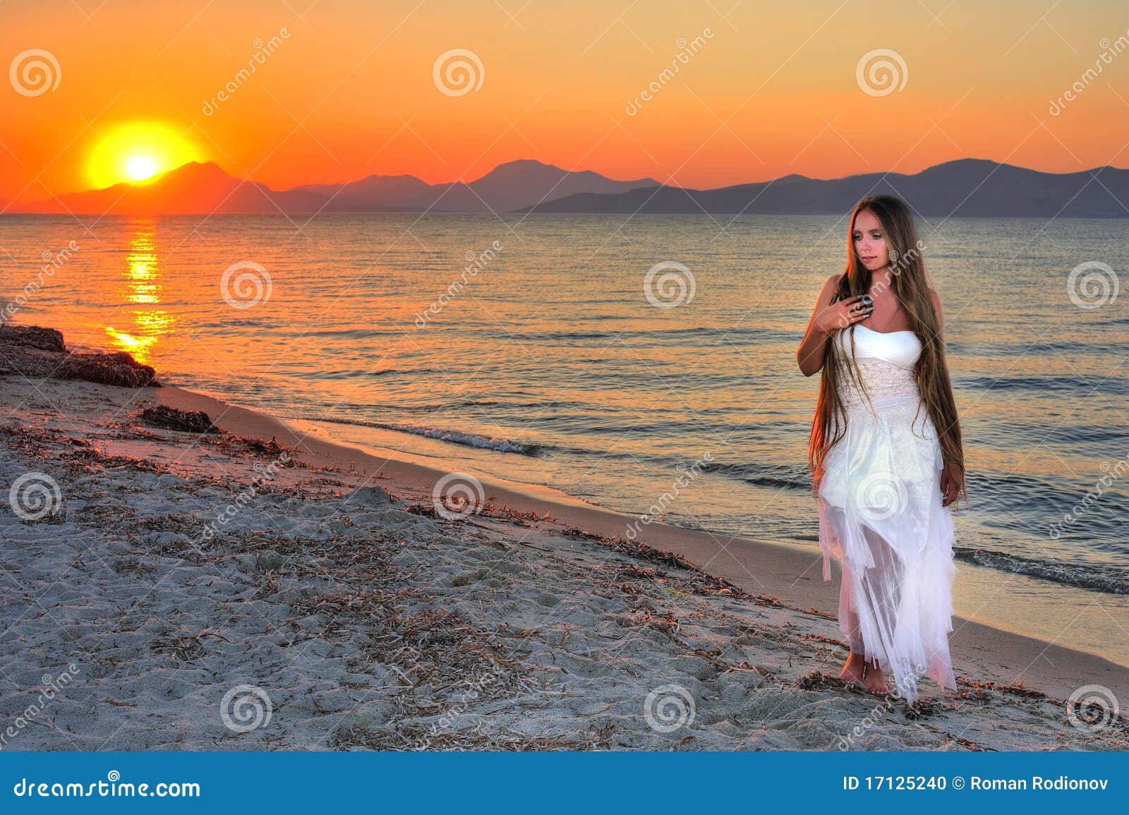 Beautiful lonely girl stock photo. Image of haired, girl - 17125240