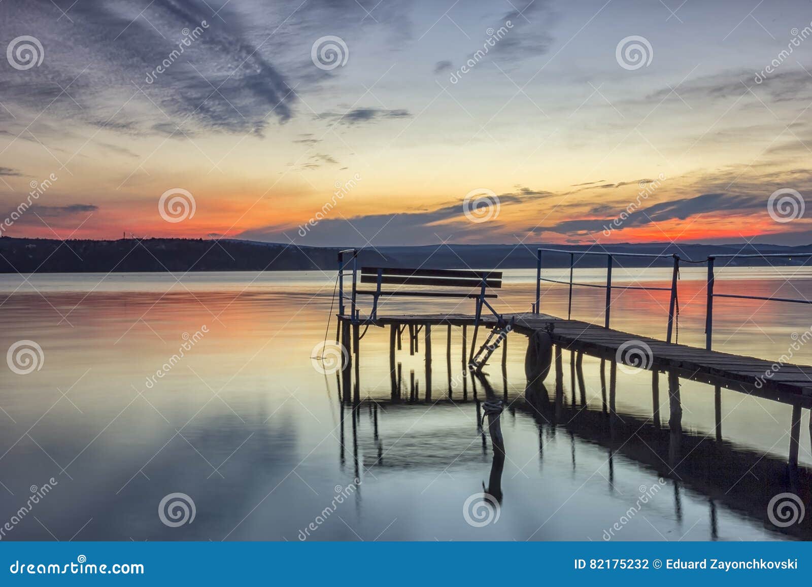 Beautiful Long Exposure Sunset View Stock Photo - Image of outdoor ...