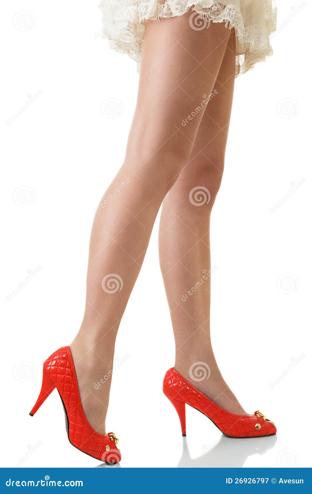 Beautiful long legs stock image. Image of woman, dress - 26926797