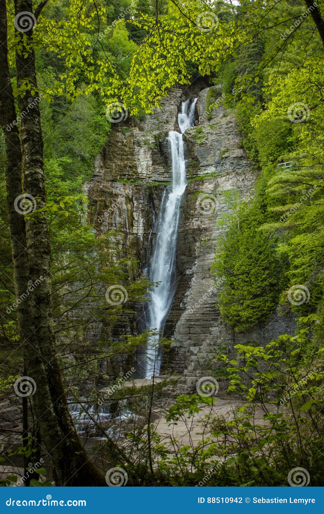 Beautiful long waterfall stock photo. Image of celeste - 88510942