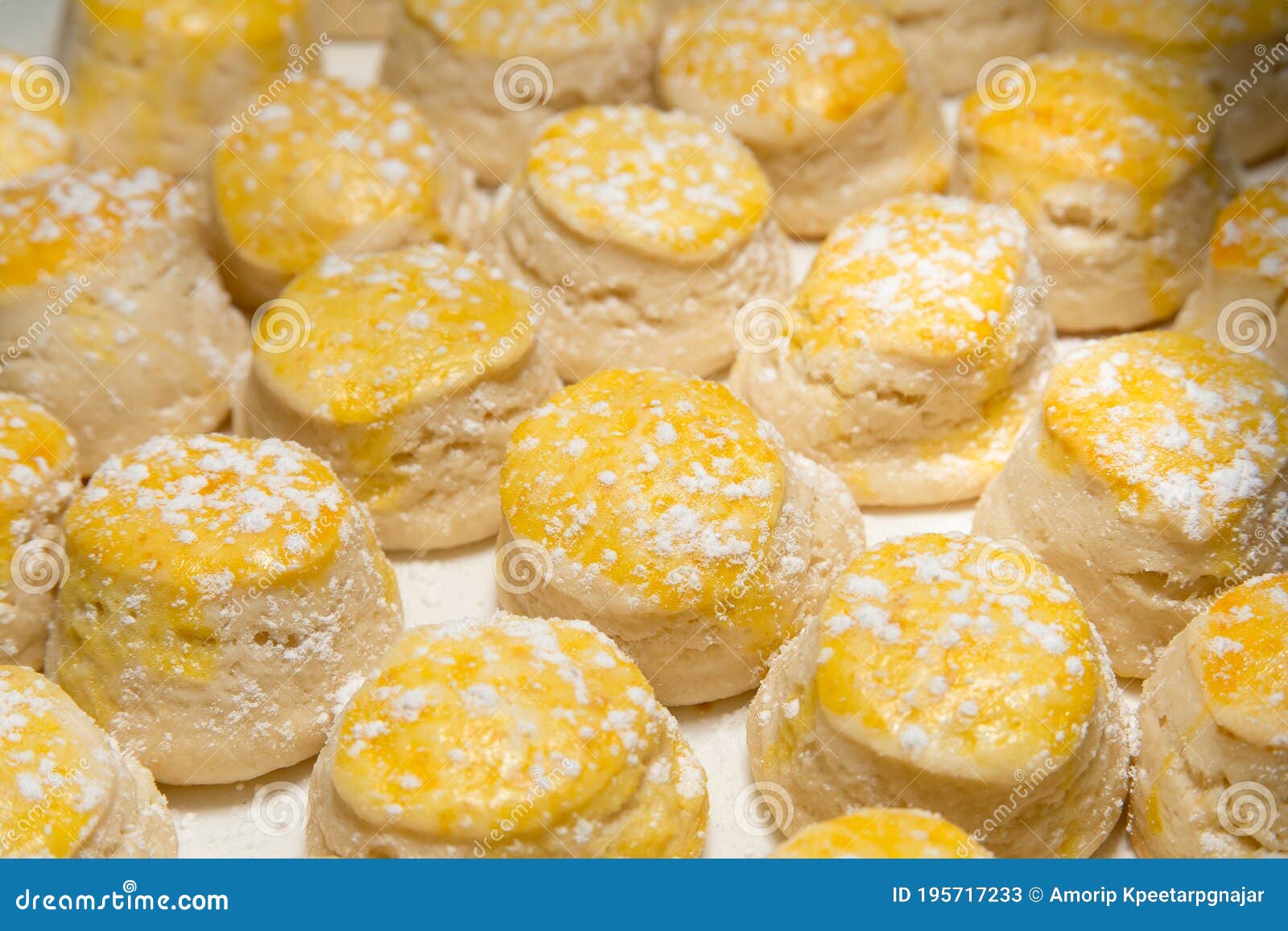 Row of Fresh Scones on Tray Stock Image - Image of layer, fruit: 195717233