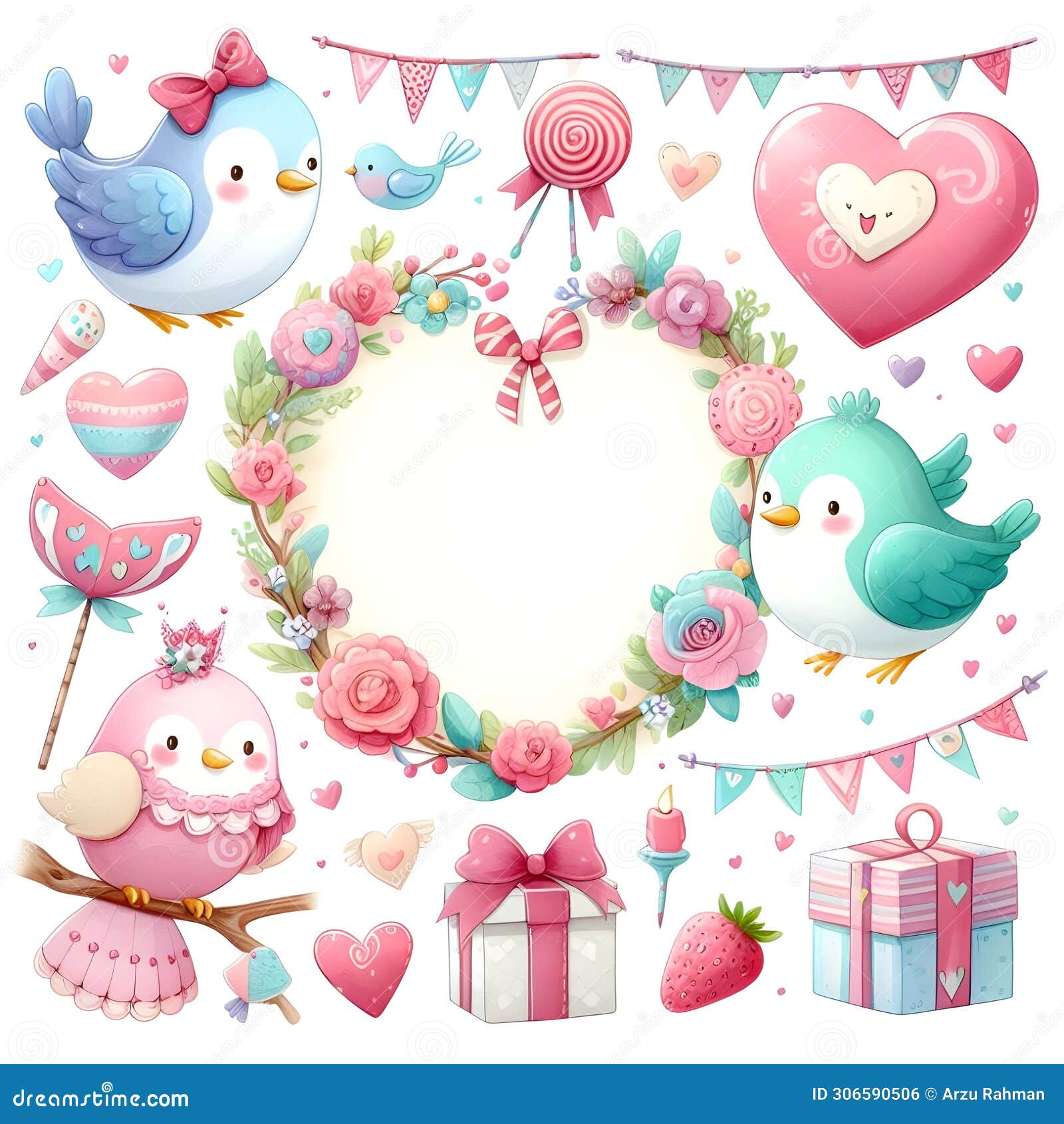 Beautiful love sign frame stock illustration. Illustration of square ...