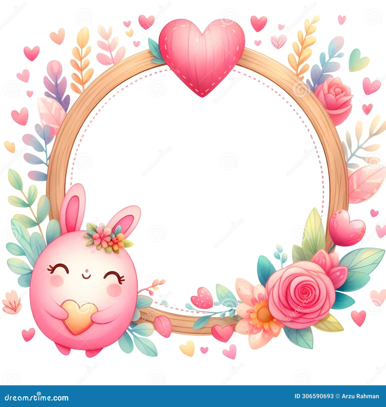 Beautiful love sign frame stock illustration. Illustration of sign ...