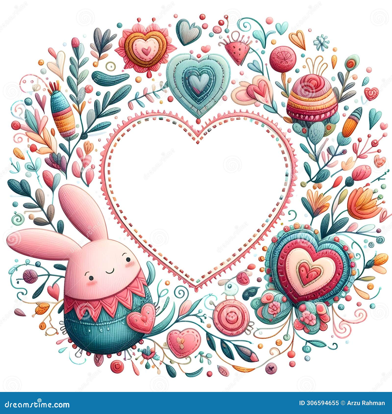 Beautiful Love Sign with Leaf Stock Illustration - Illustration of love ...