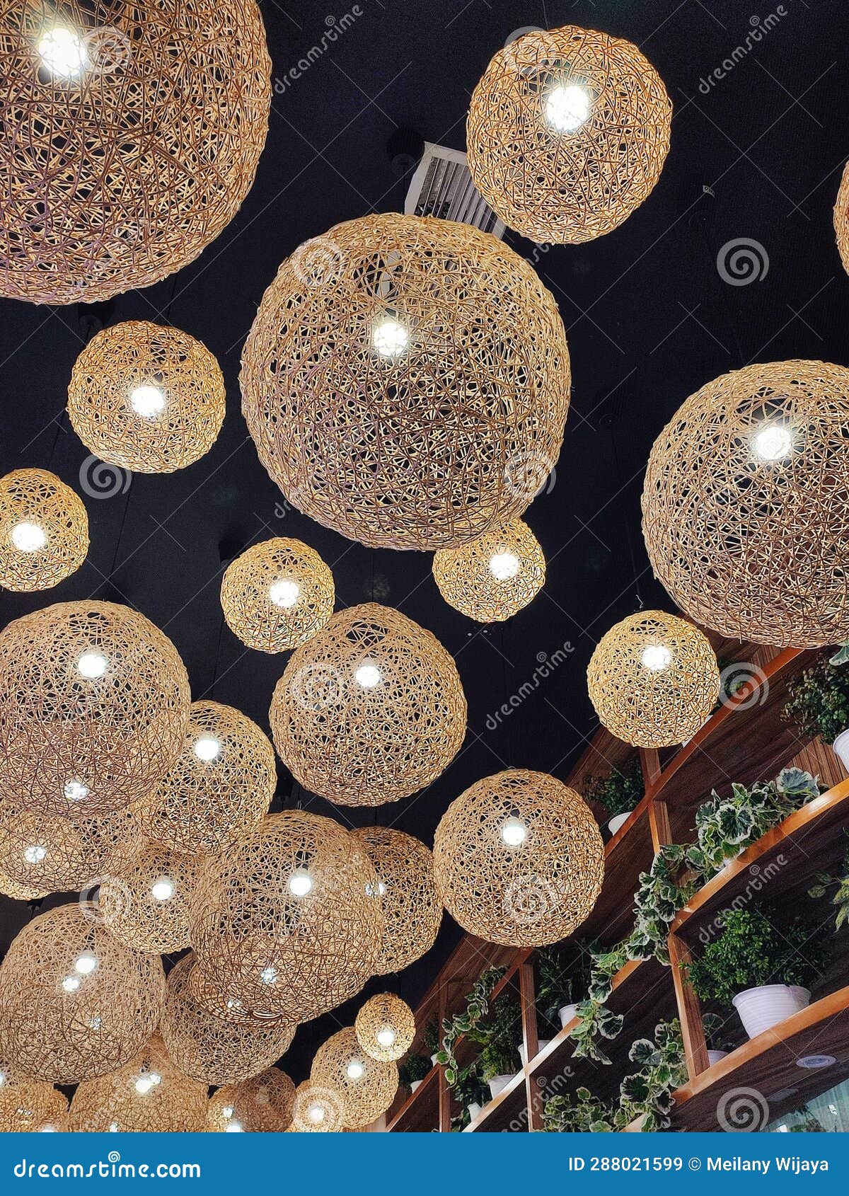 Beautiful and Lovely Abstract Ceiling Lights Interior Decoration Stock ...