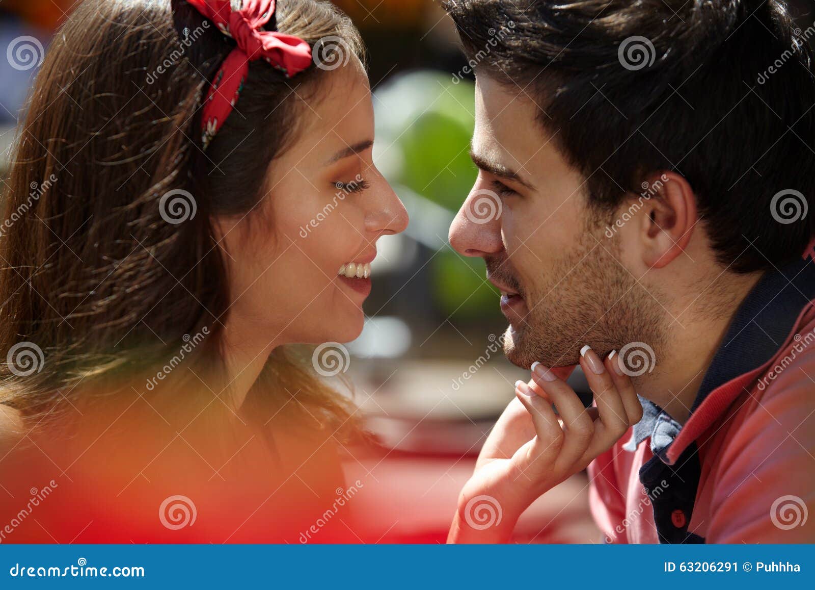 Beautiful Lovely Couple Close Up. Stock Image - Image of happiness ...