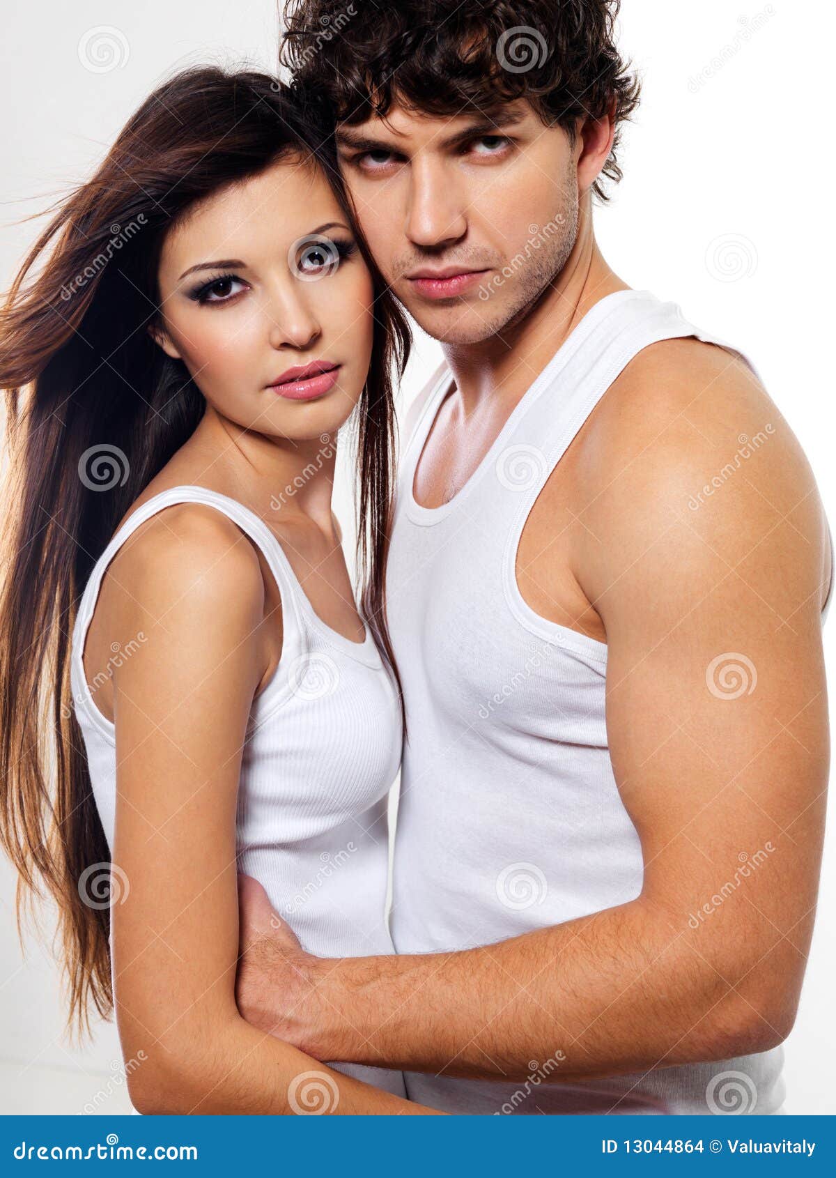 Beautiful lovers flirting stock photo. Image of casual - 13044864