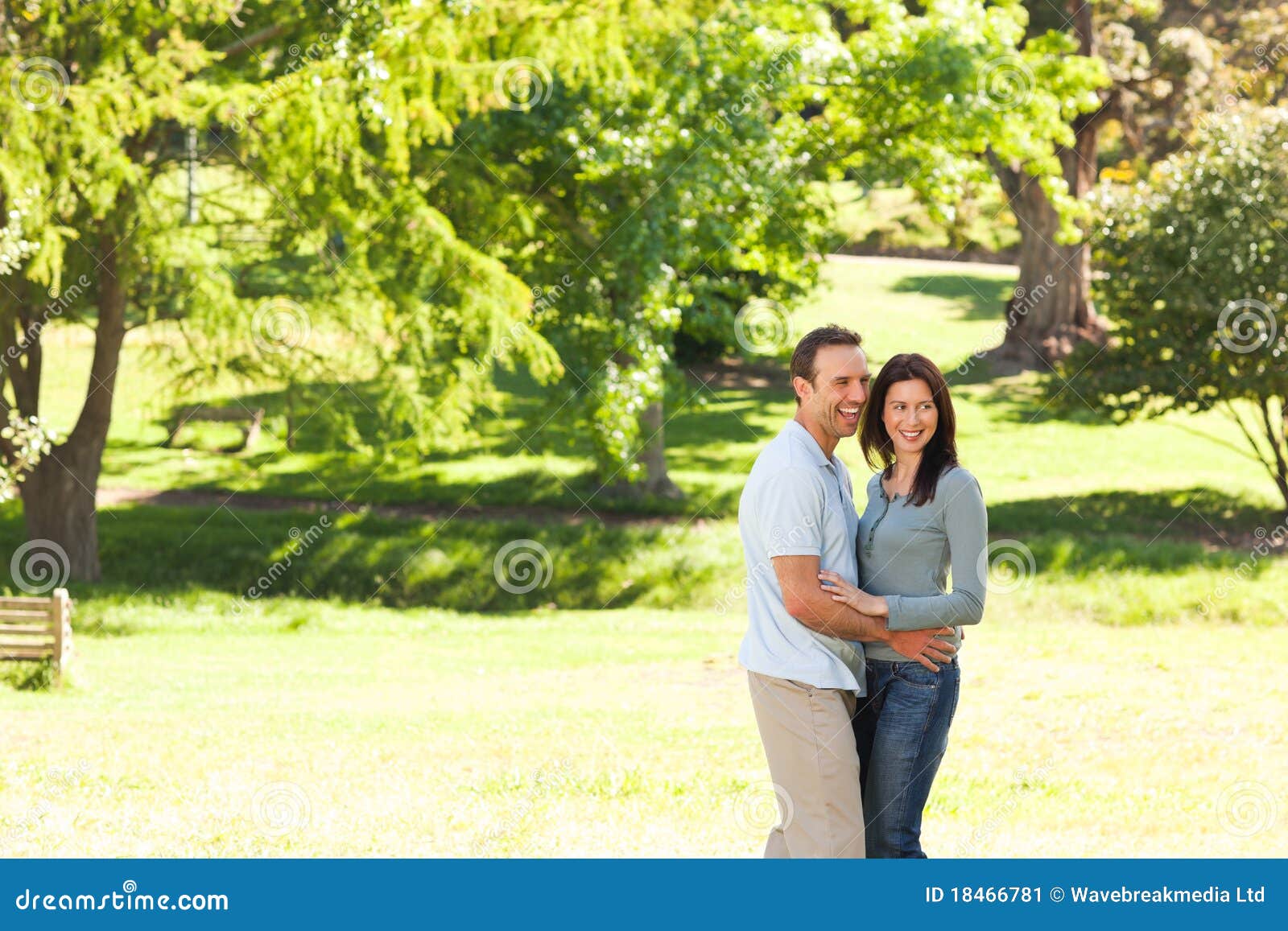 Beautiful Lovers in the Park Stock Image - Image of park, woman: 18466781