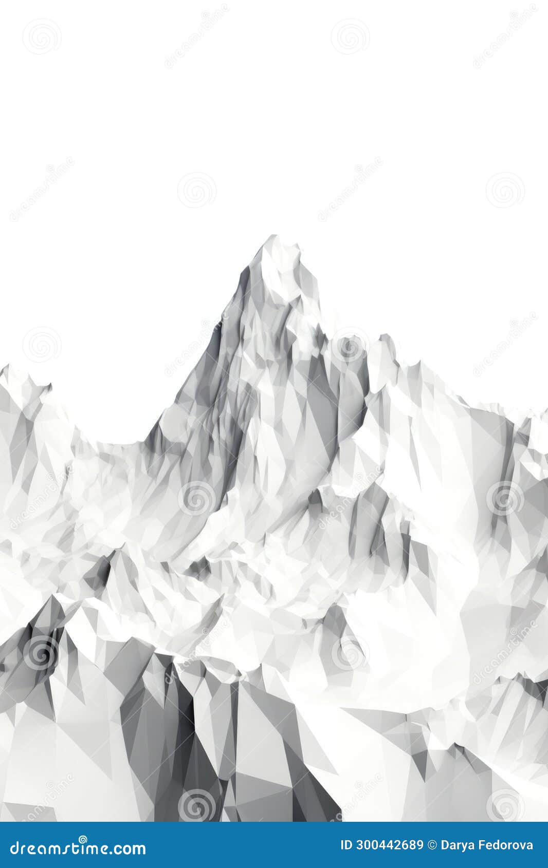 Beautiful Low Poly Mountains. Abstract Landscape Stock Illustration ...