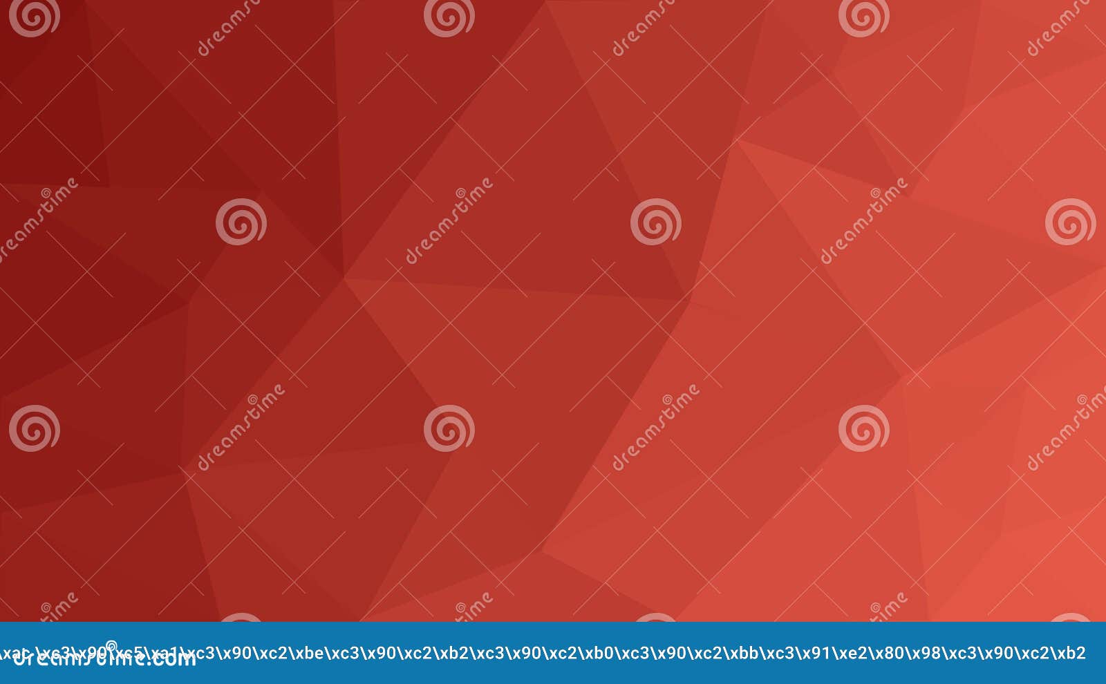 Abstract Red Geometric Background. Red Low Poly Concept Illustration ...