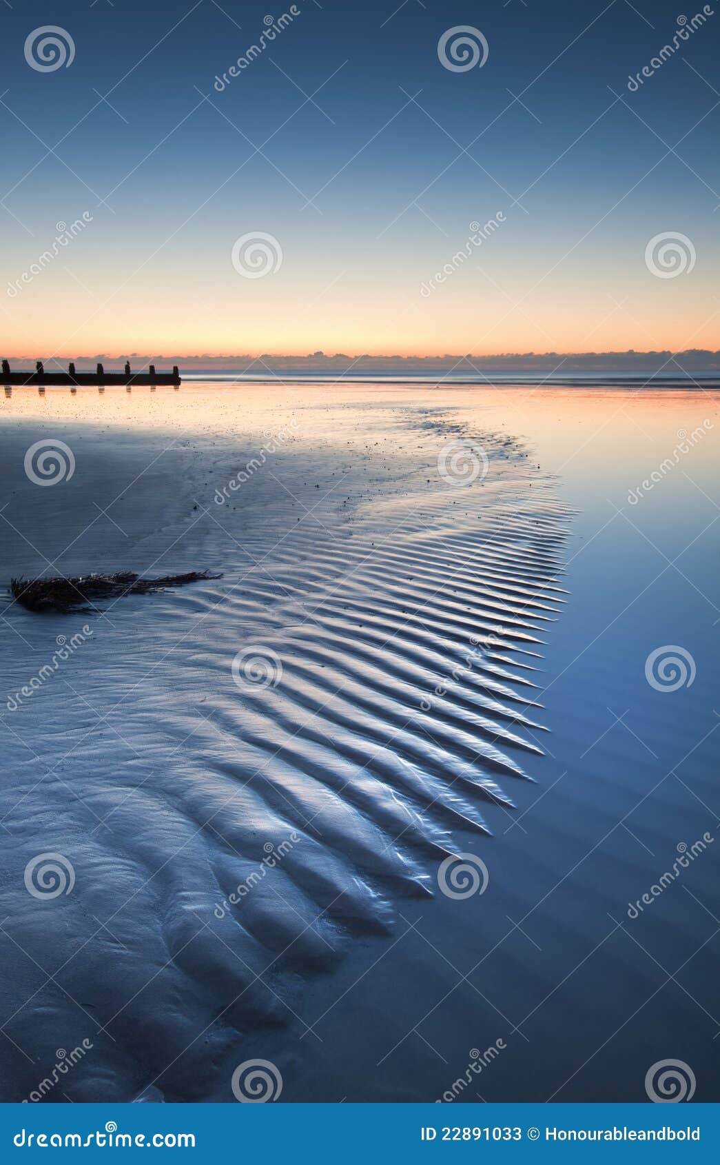 Beautiful Low Tide Beach Vibrant Sunrise Stock Image - Image of morning ...