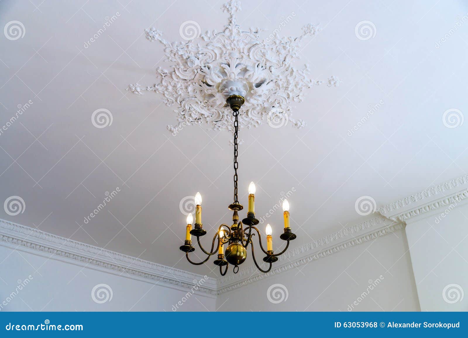 Beautiful Luster in Big House Room Stock Photo - Image of cutlass ...