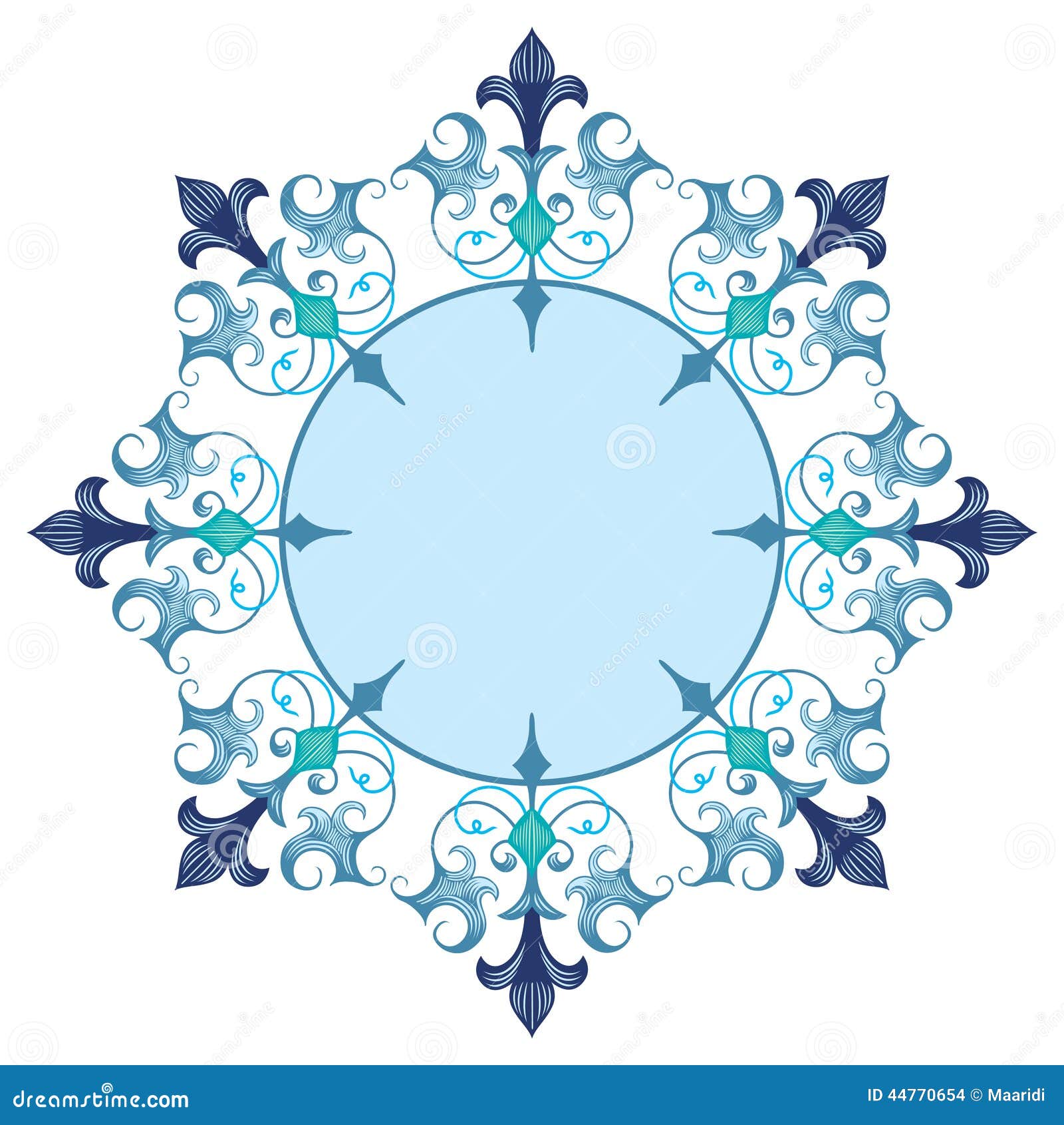 Beautiful Luxury Round Frame Stock Vector - Illustration of classy ...