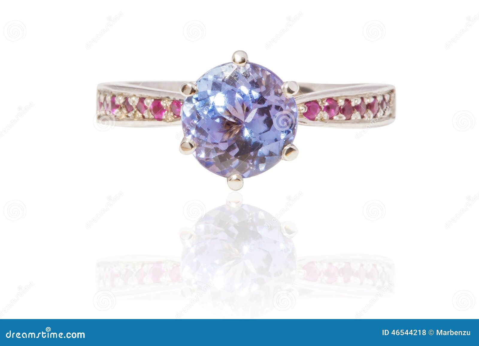 Beautiful Luxury Sapphire-Ruby Ring Stock Photo - Image of white, ruby ...