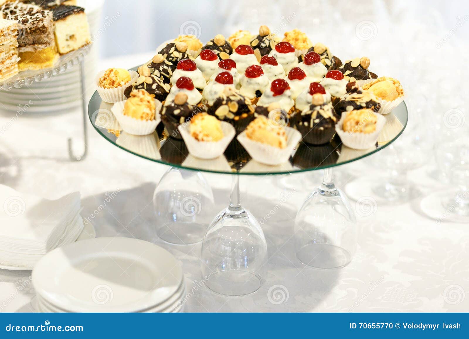 Beautiful Luxury Sweets on the Table Stock Photo - Image of arrangement ...