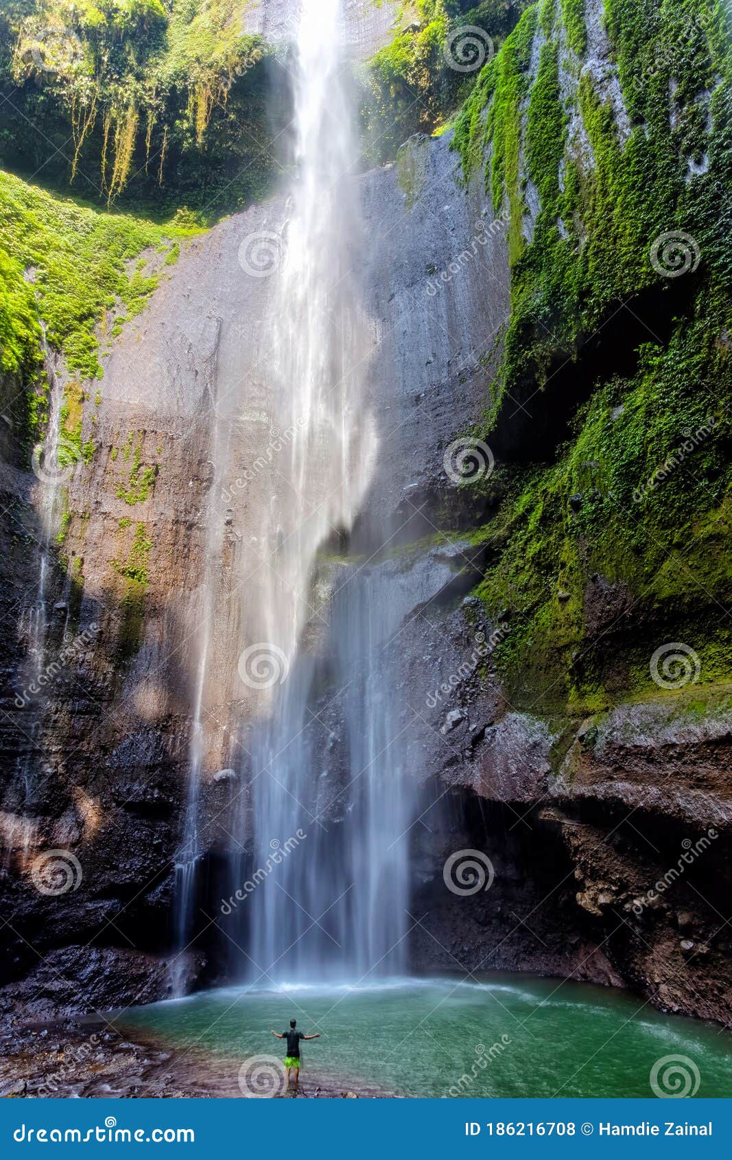 The Beautiful Madakaripura Waterfall in East Java, Indonesia Editorial ...