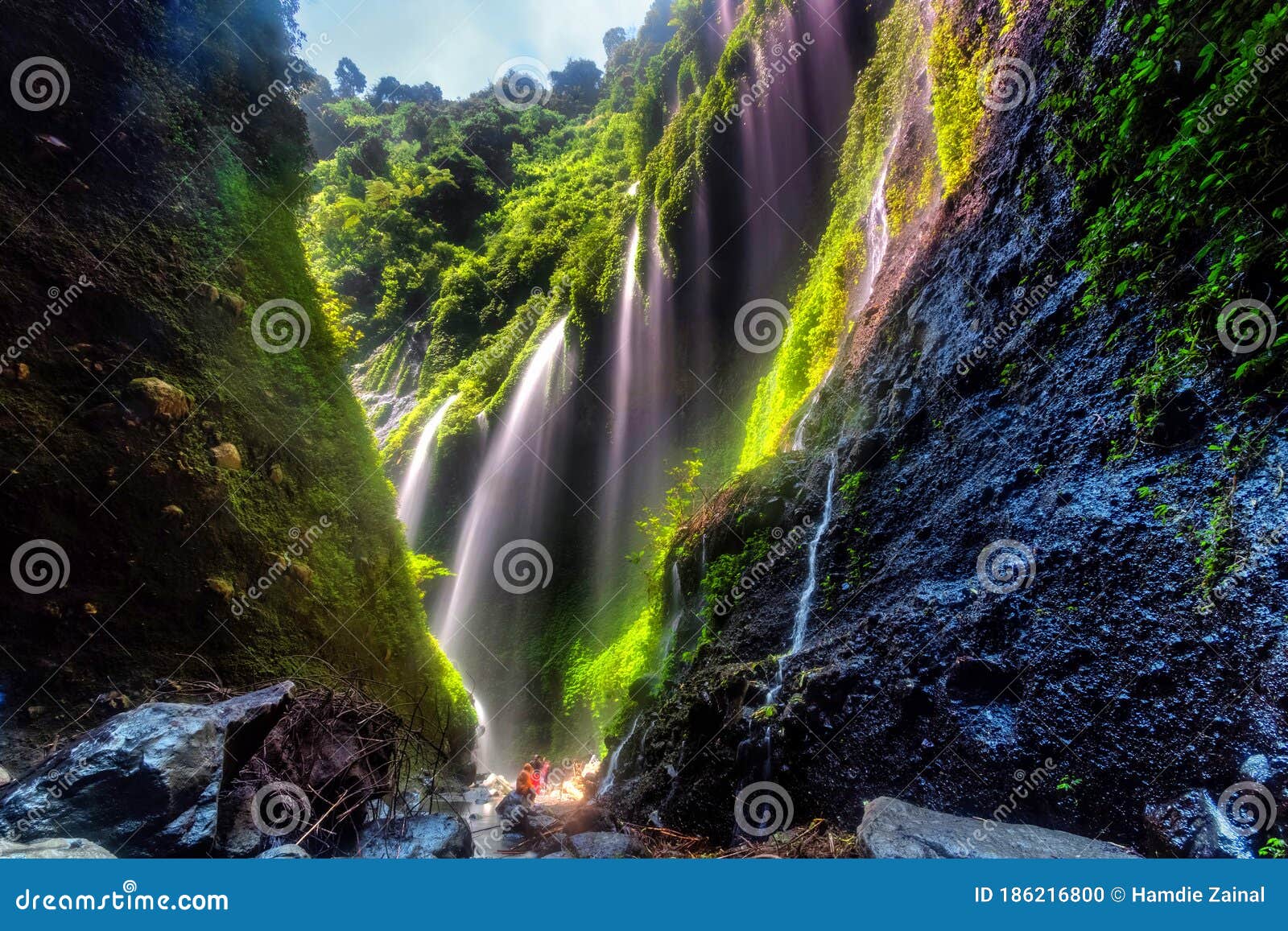 The Beautiful Madakaripura Waterfall in East Java, Indonesia Stock ...