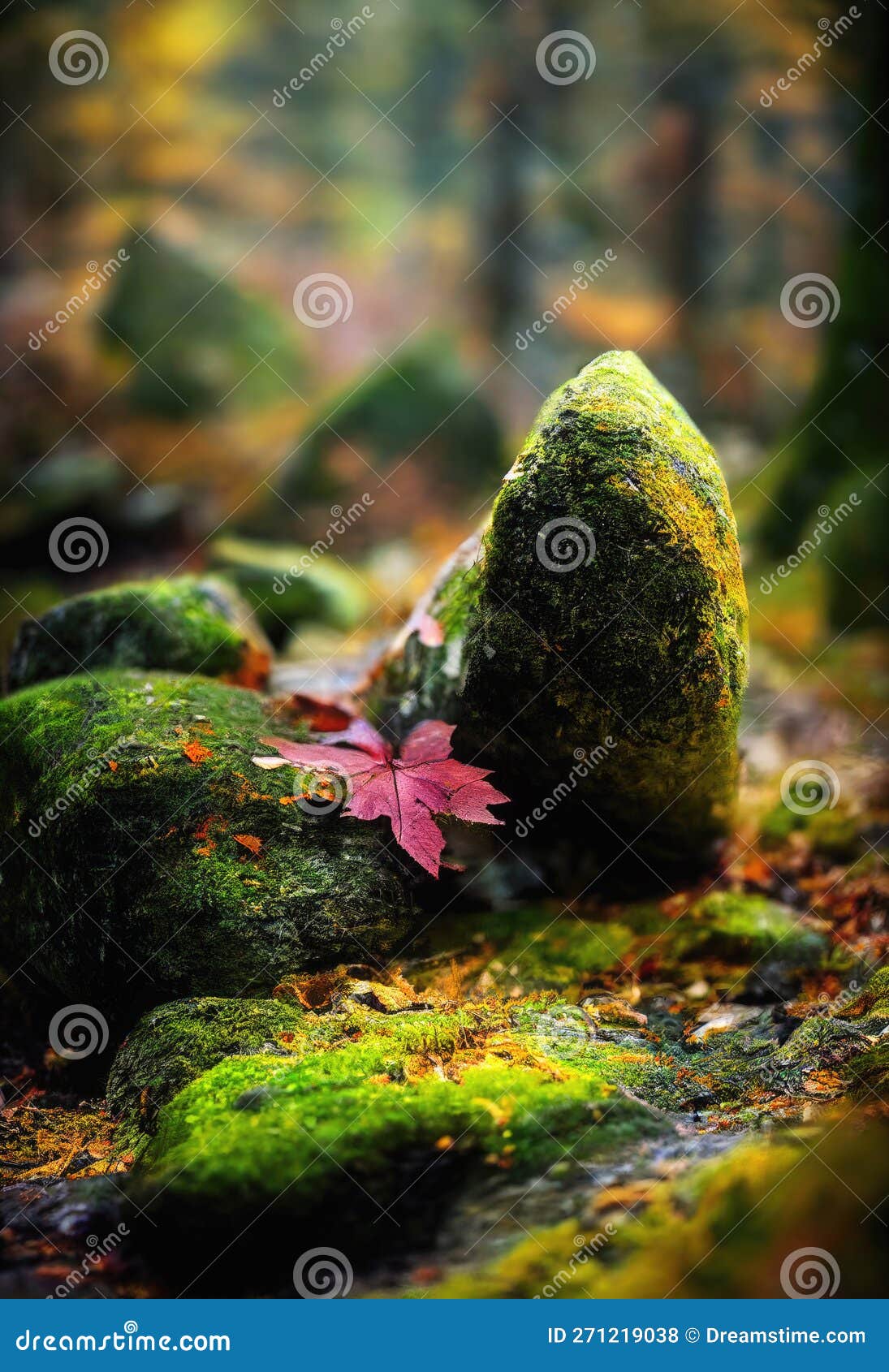 Beautiful Magic Forest. Digital Art. Stock Illustration - Illustration ...