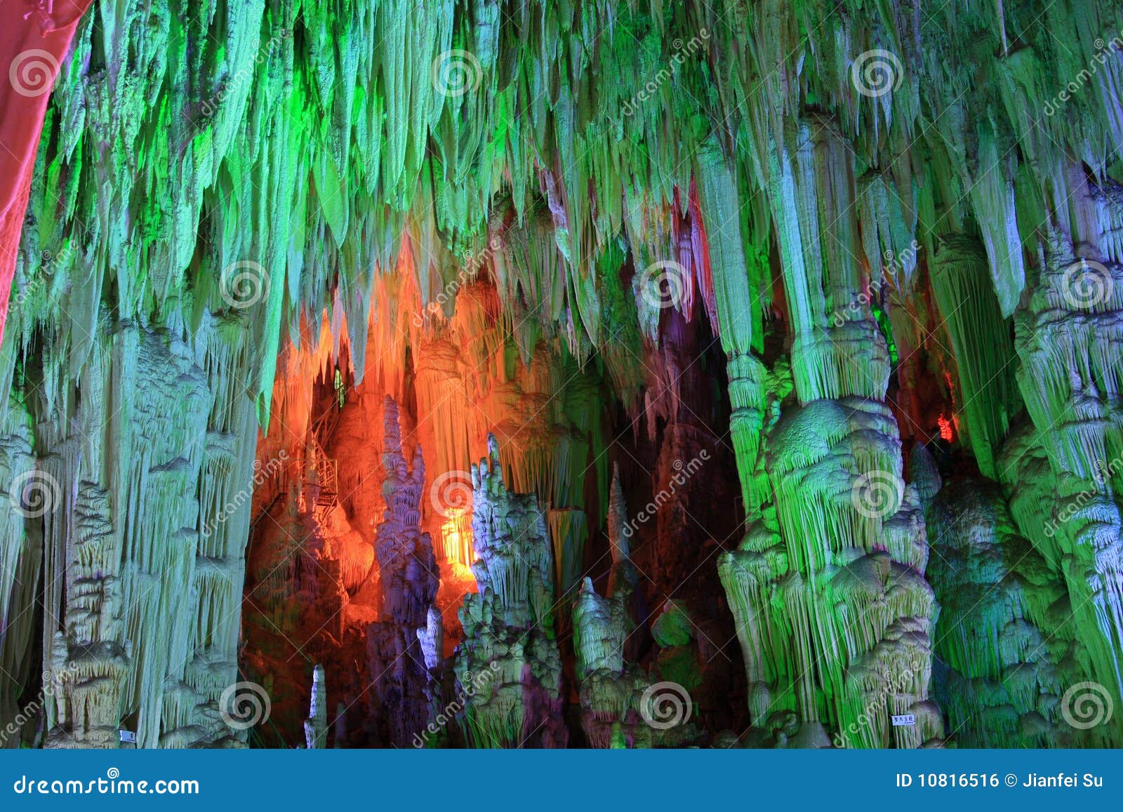 Beautiful Magical Underground Cave Stock Photo - Image of geologic ...