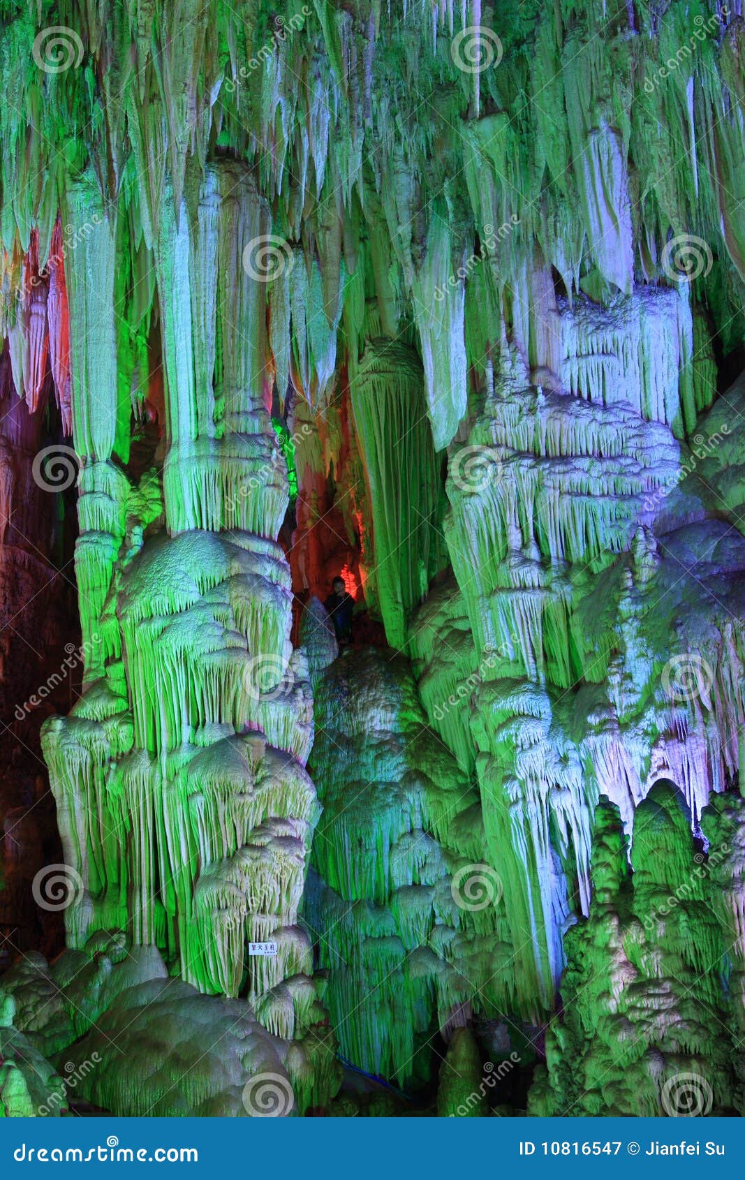 Beautiful Magical Underground Cave Stock Image - Image of rock, cracked ...