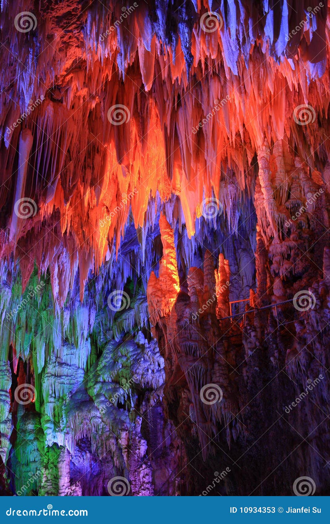 Beautiful Magical Underground Cave Stock Image - Image of ancient ...