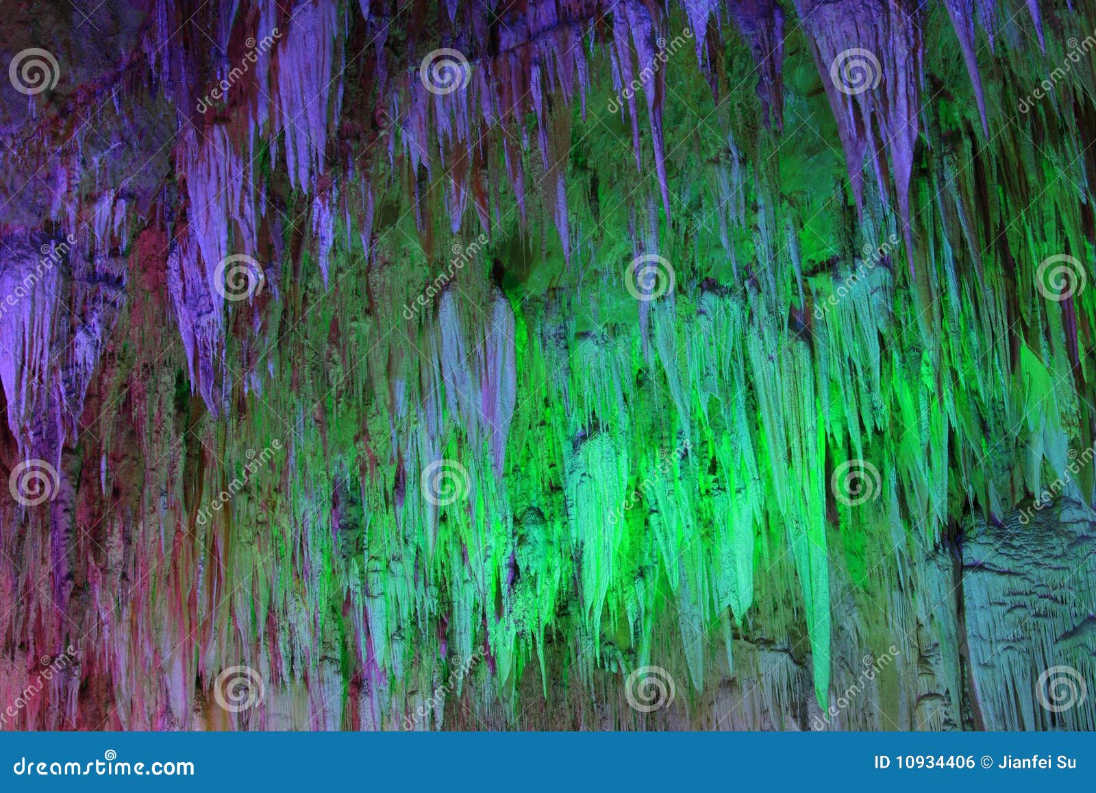 Beautiful Magical Underground Cave Stock Photo - Image of scenery ...