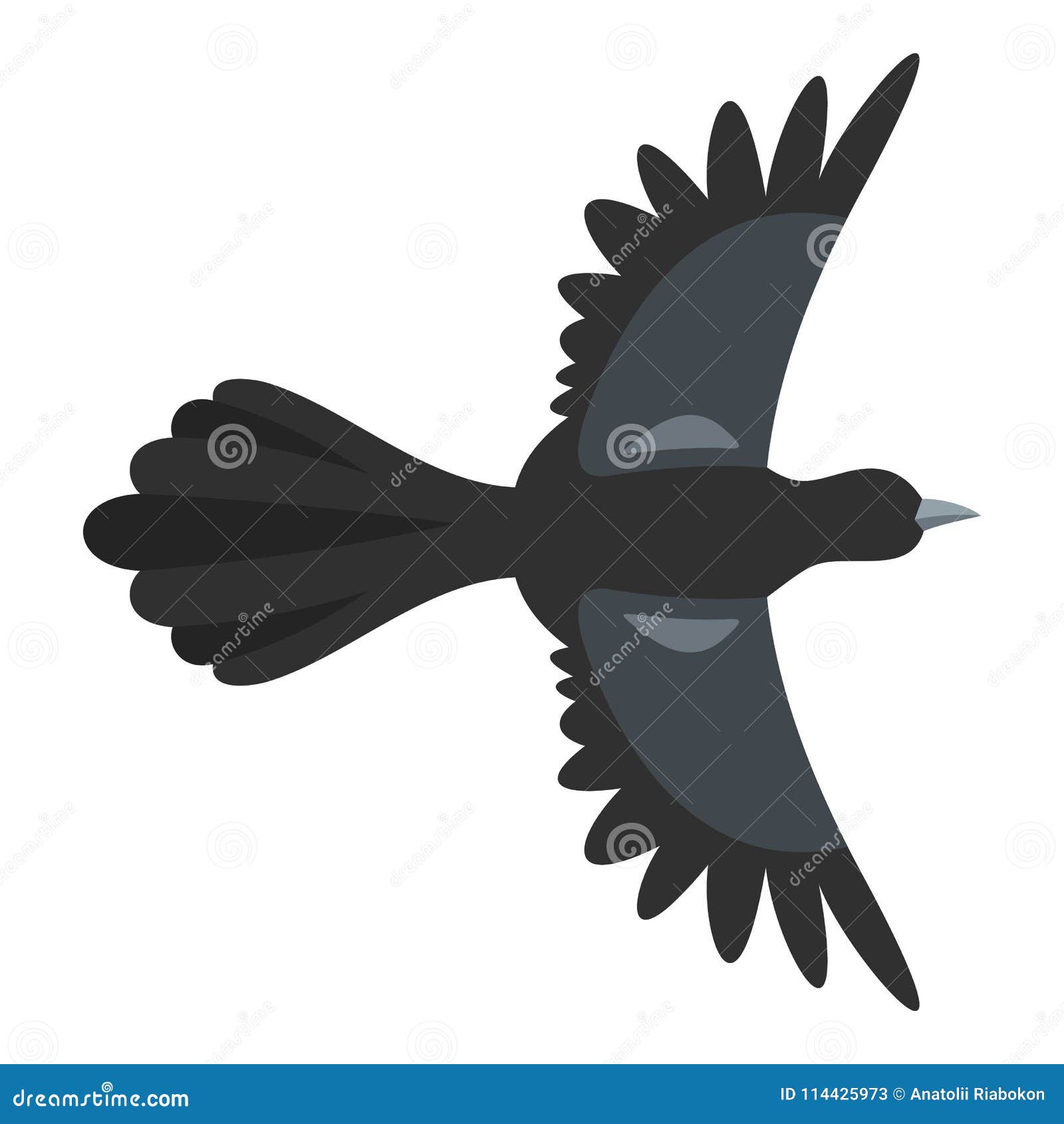 Beautiful Magpie Icon, Flat Style Stock Vector - Illustration of sign ...