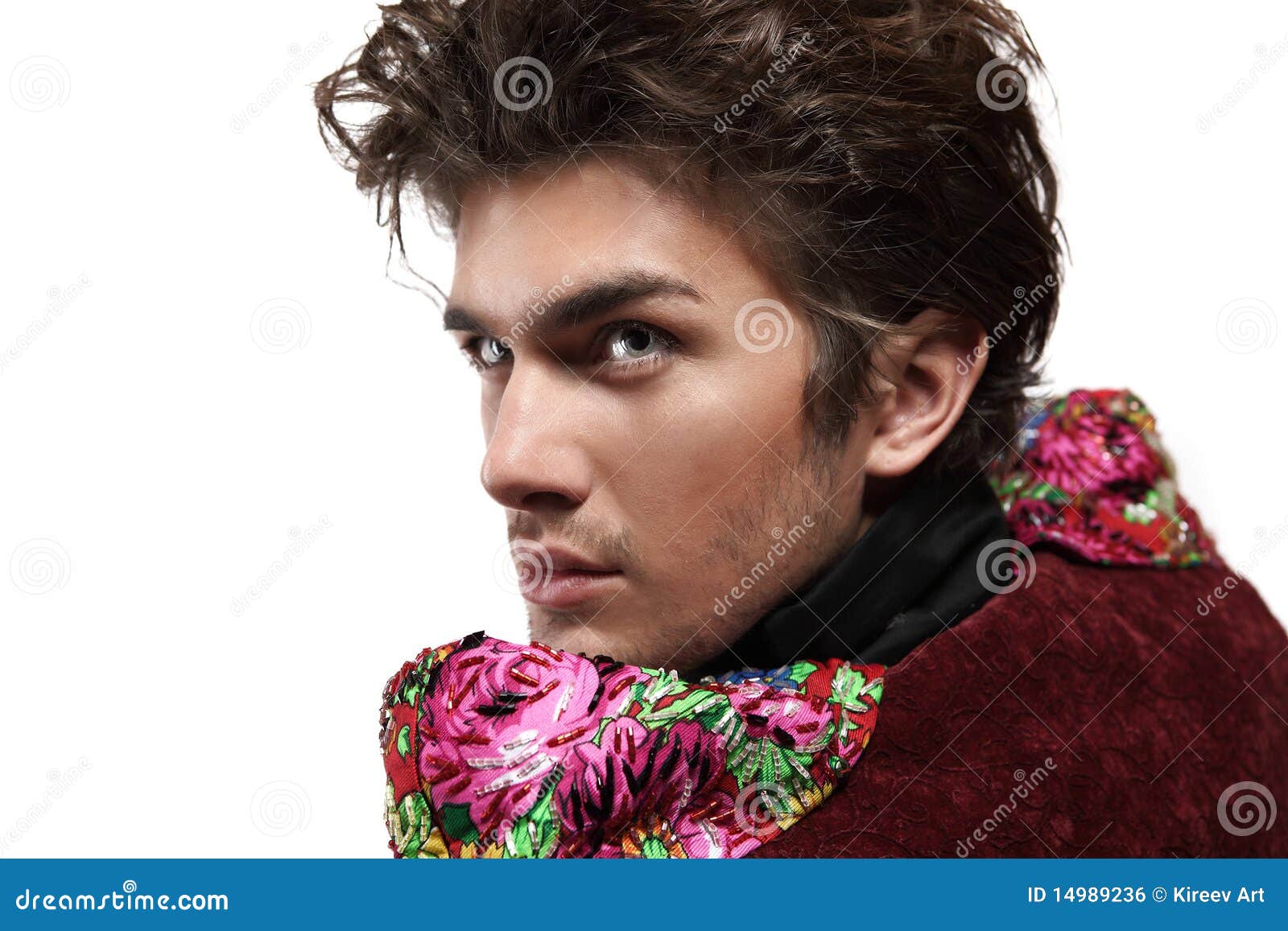Beautiful Man in Exclusive Design Clothes Stock Photo - Image of luxury ...