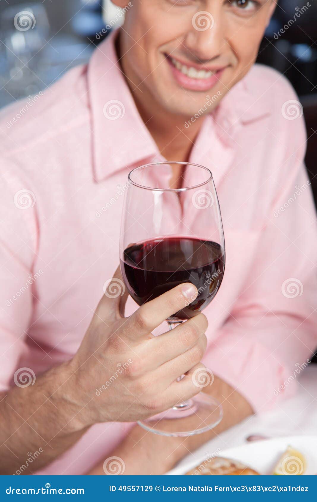 Beautiful Man Holding a Wineglass Stock Image - Image of releases, wine ...
