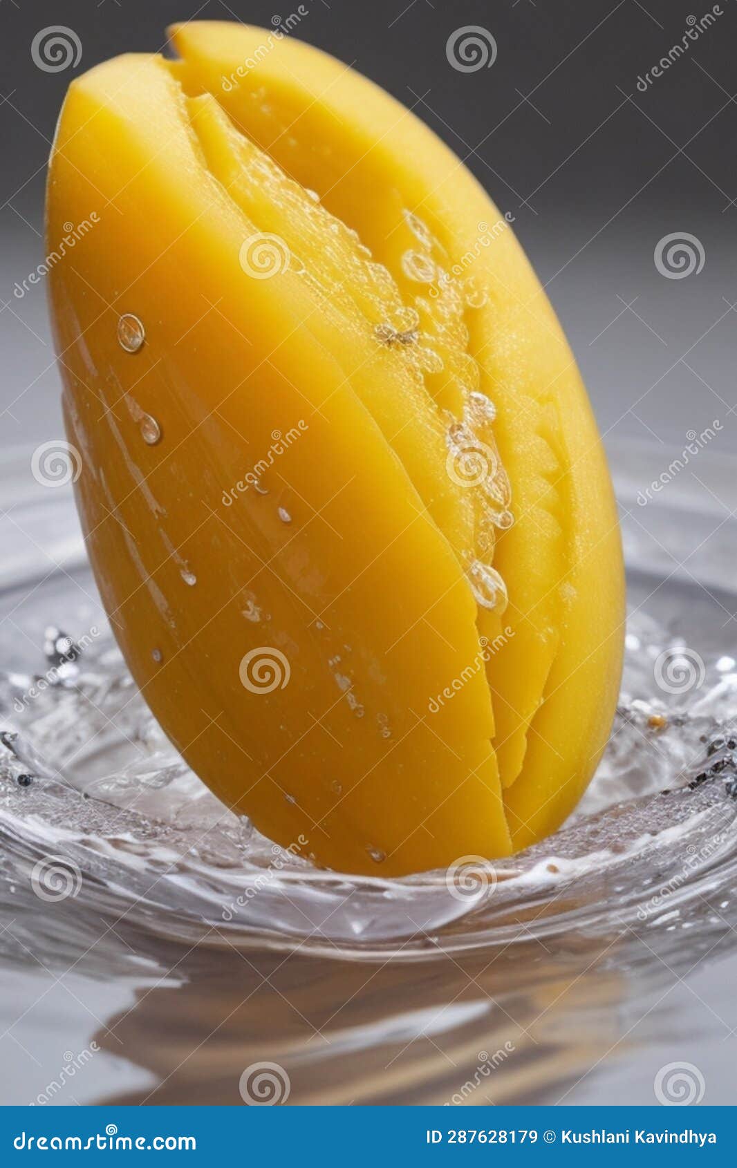Beautiful Mango Fruit and Water, Water Drop Stock Illustration ...