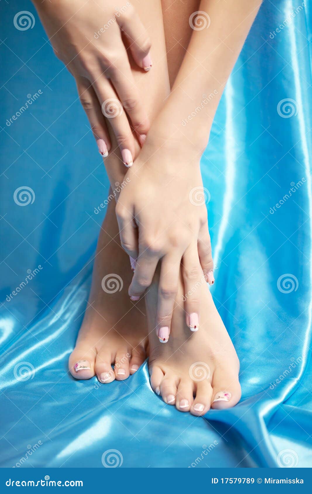 Beautiful Manicured Feet with a Neat Pedicure Stock Image - Image of ...