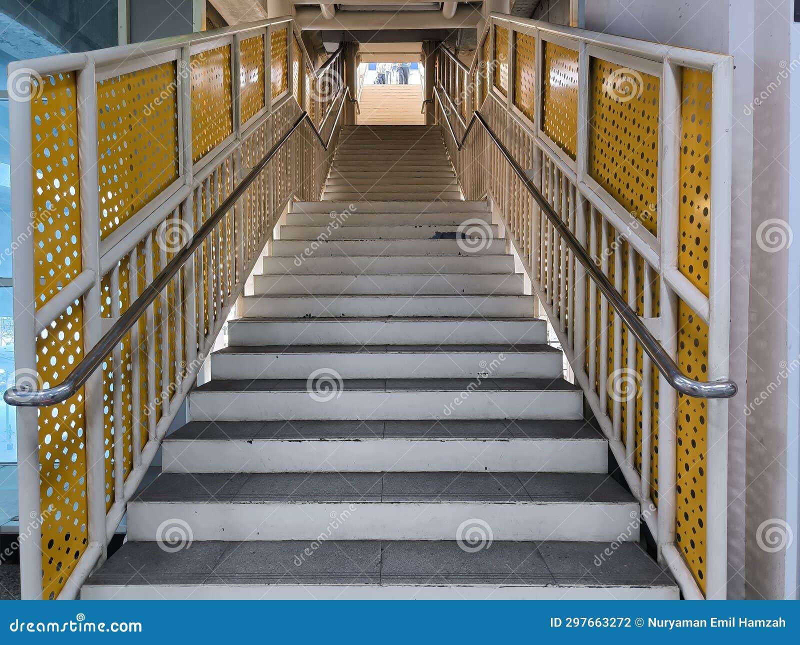 Beautiful Manual Stairs at a Train Station Stock Photo - Image of ...