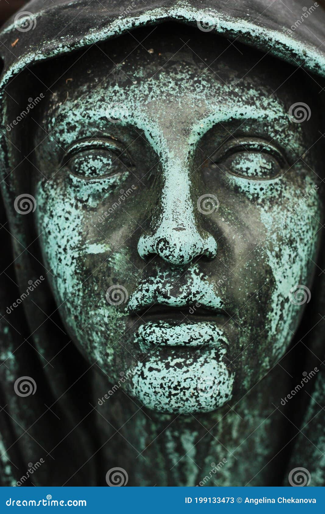 Beautiful View Marble Statue in the Necropolis Stock Image - Image of ...