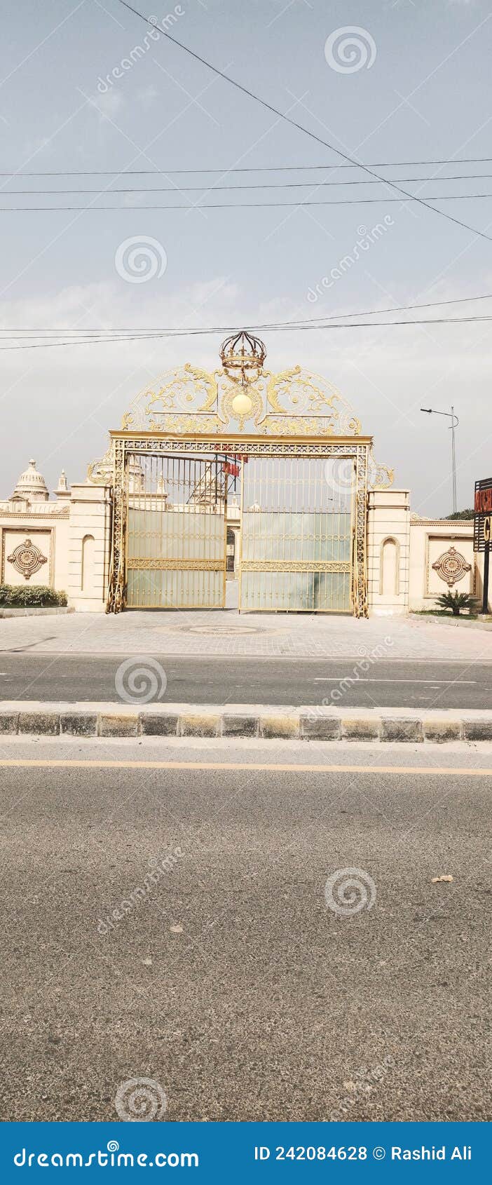 Beautiful Marquee Gate View Lahore Pakistan Stock Photo - Image of ...