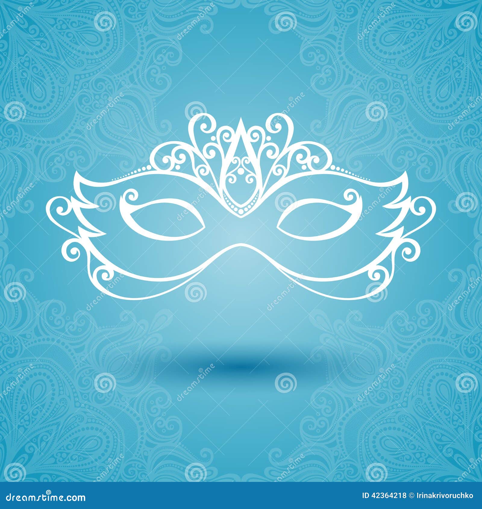 Beautiful Masquerade Mask (Vector) Stock Vector - Illustration of ...