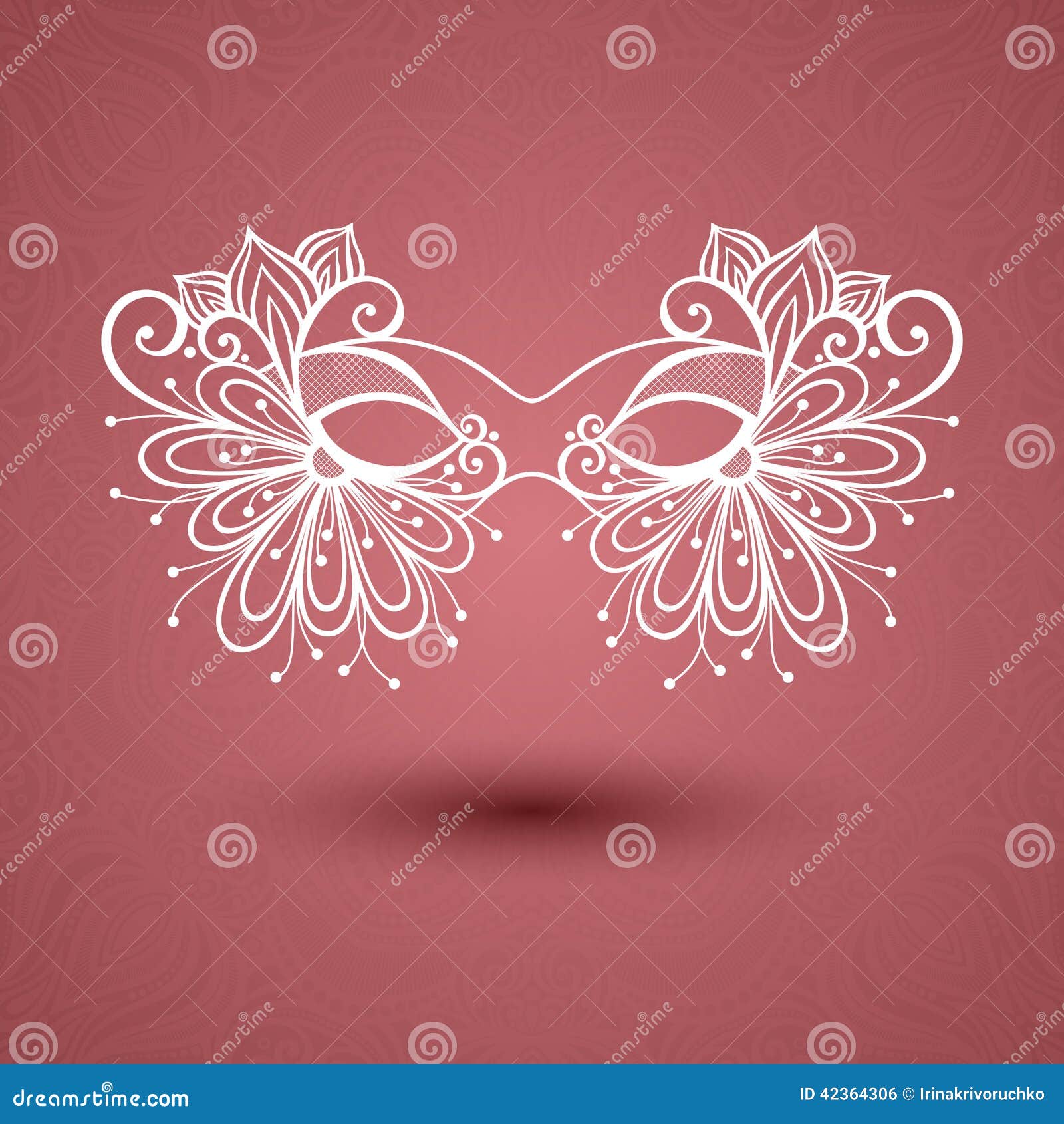 Beautiful Masquerade Mask (Vector) Stock Vector - Illustration of ...