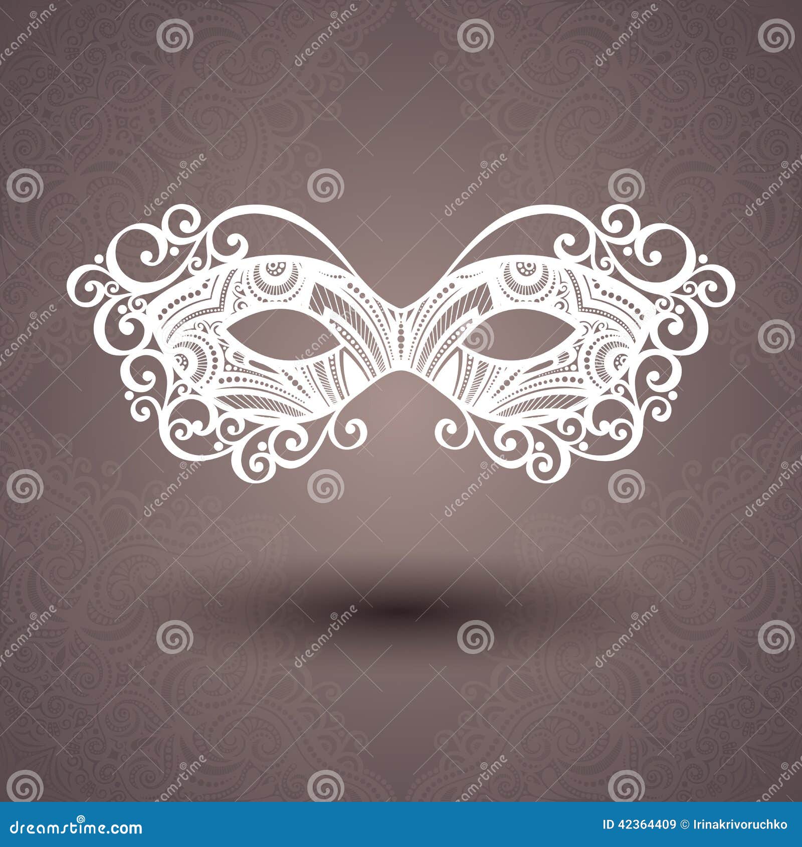 Beautiful Masquerade Mask (Vector) Stock Vector - Illustration of ...